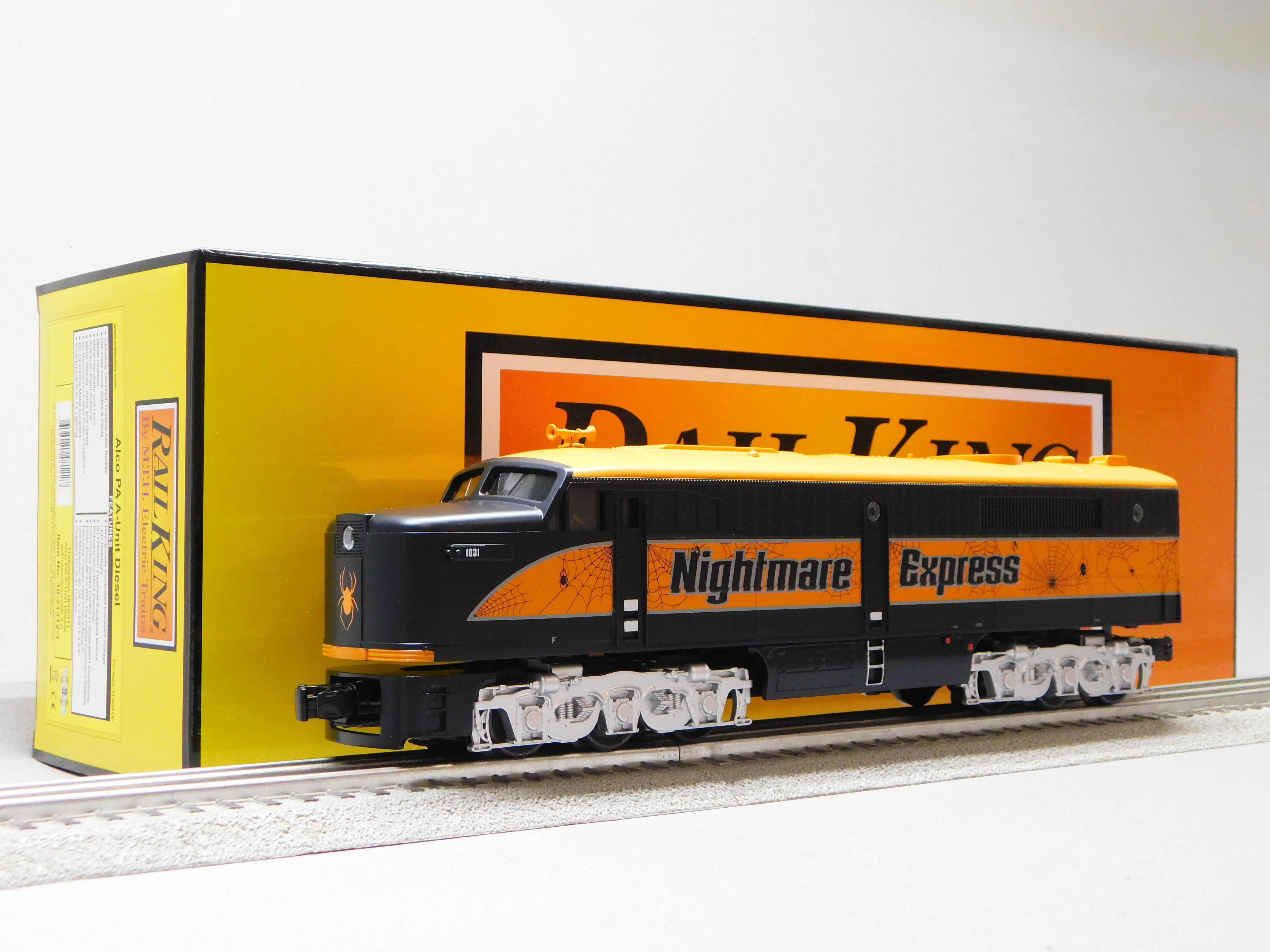 MTH RAILKING HALLOWEEN ALCO PA A-UNIT DIESEL ENGINE O GAUGE 30-21312-1 ...