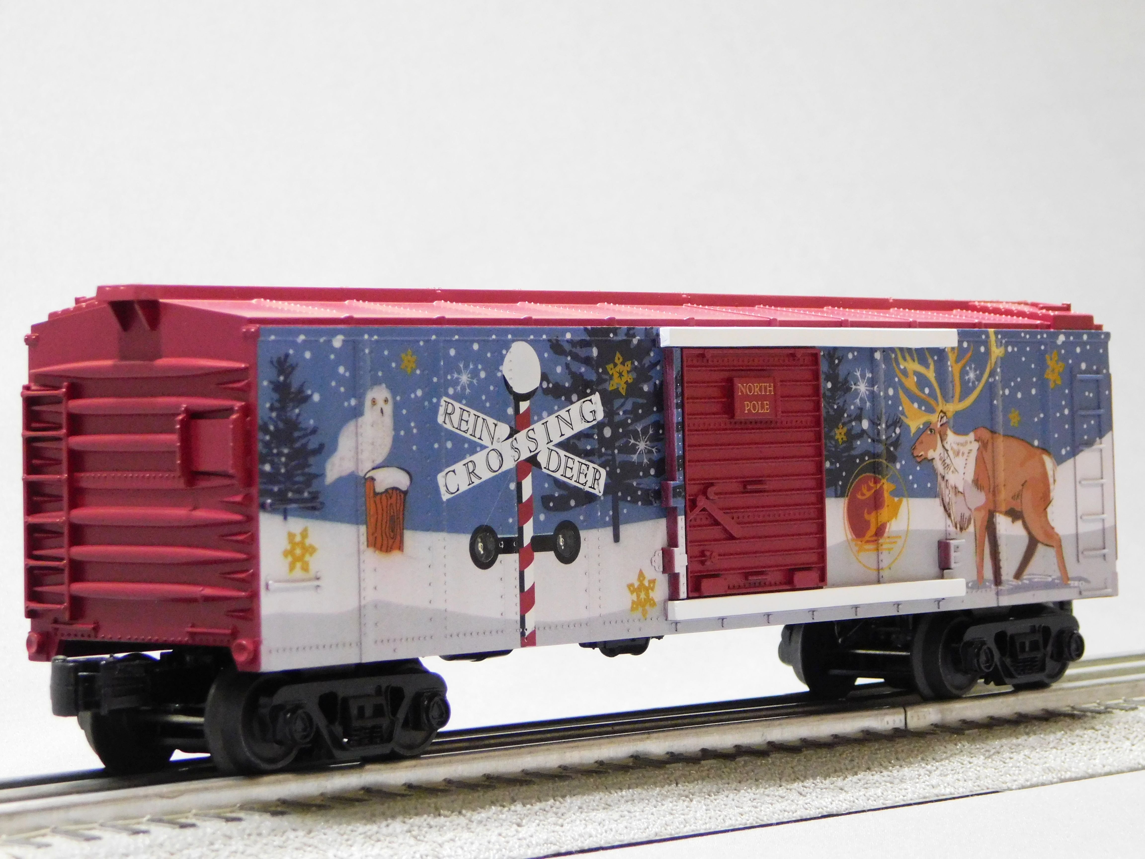 MTH RAILKING NORTH POLE BOXCAR W/ BLINKING LEDs 30-71196 - Walmart.com