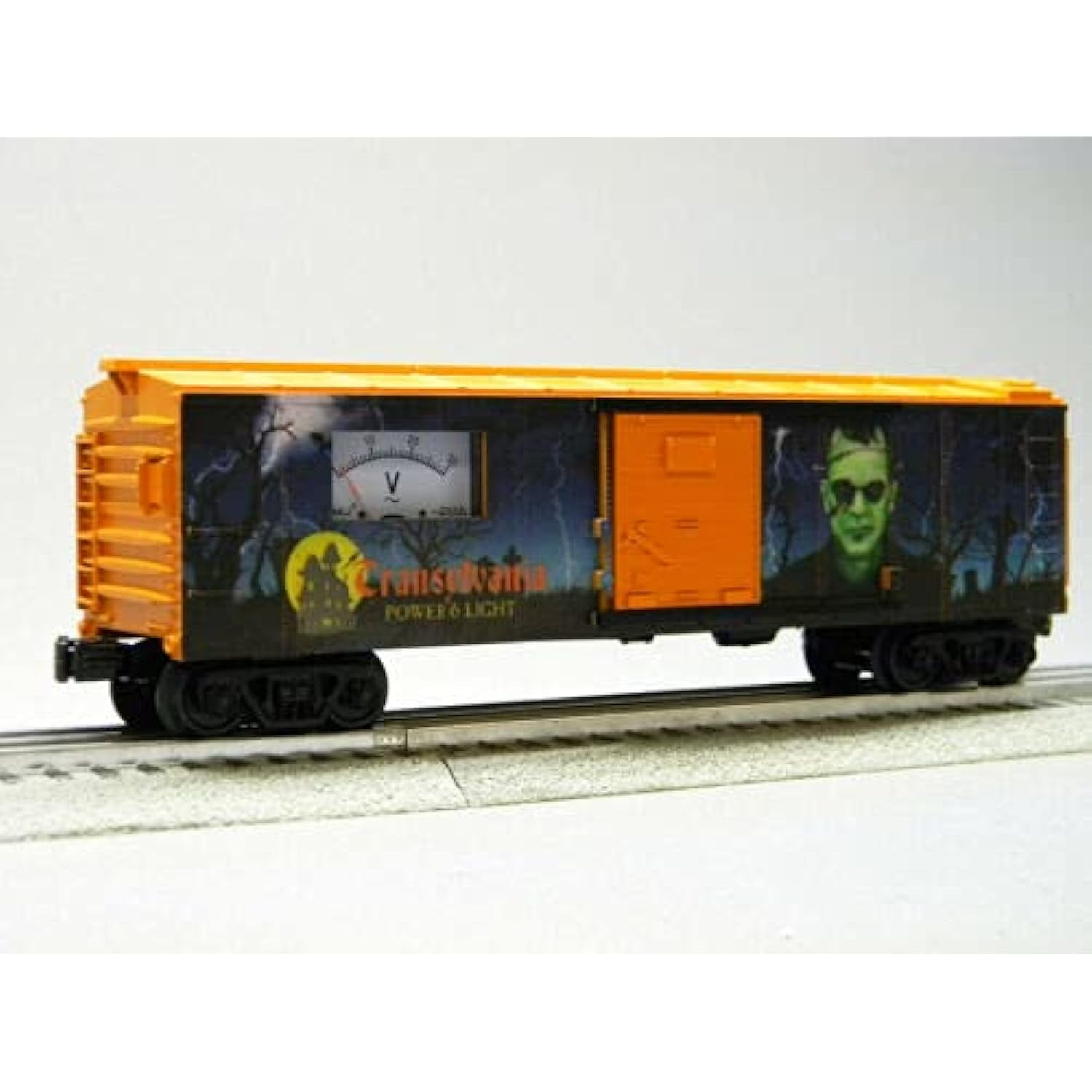 MTH RAILKING Transylvania Power & Light BOXCAR w/Power Meter O Gauge ...