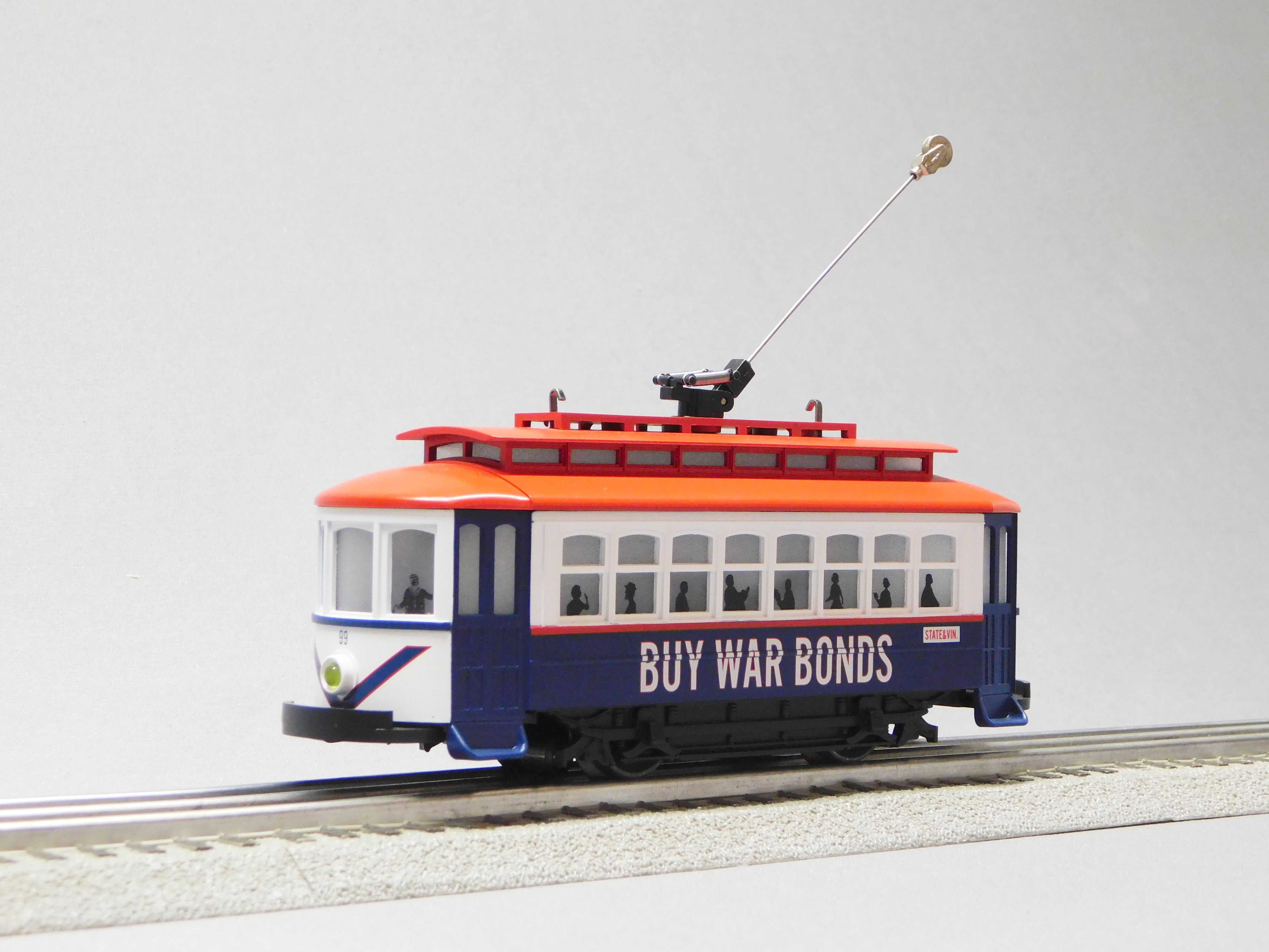 MTH RAILKING WAR BONDS BUMP N GO TROLLEY O GAUGE 30-5217 - Walmart.com