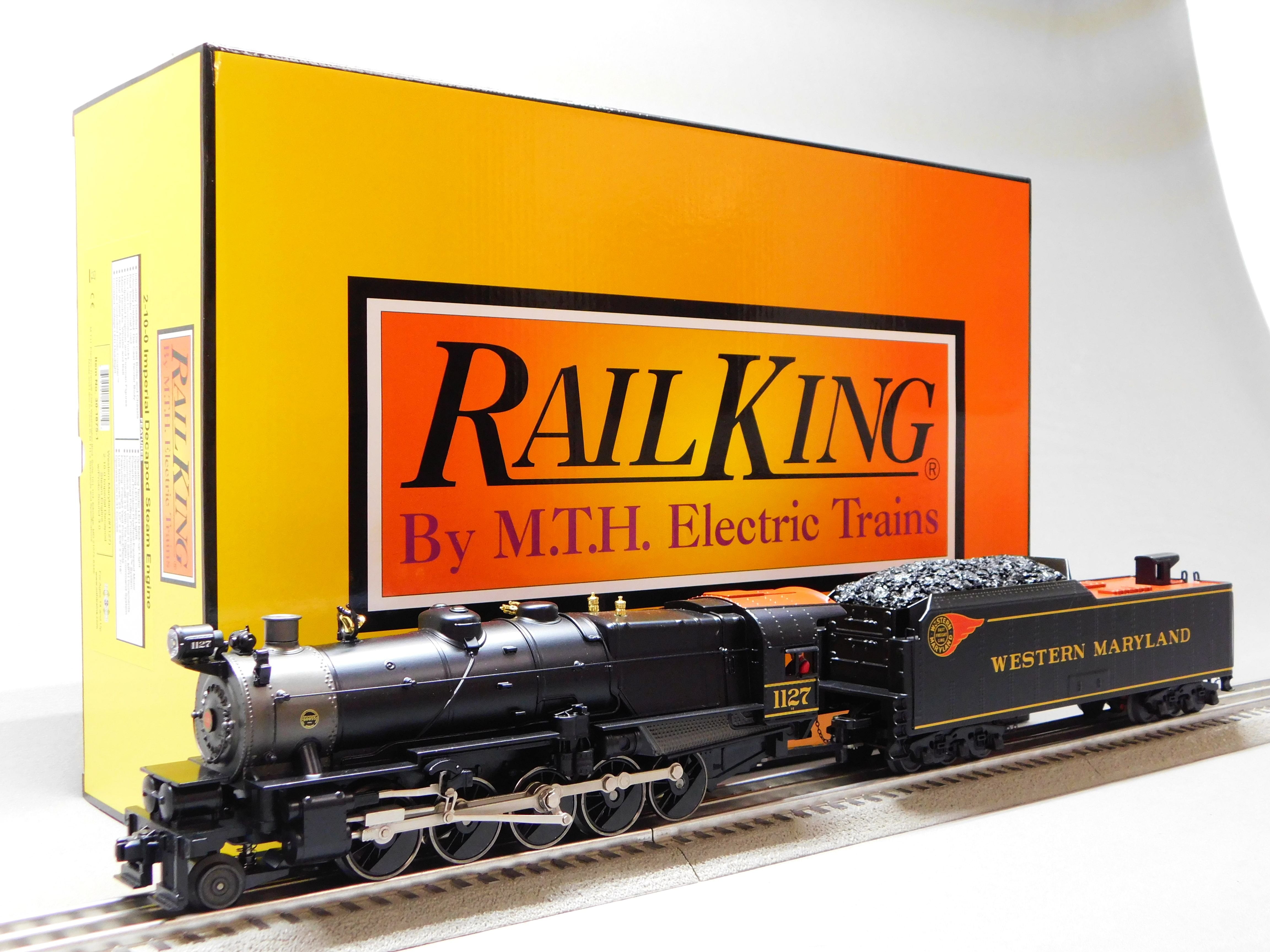 MTH RAILKING WESTERN MAYRLAND W.M. 2-10-0 IMPERIAL DECAPOD STEAM ENGINE ...