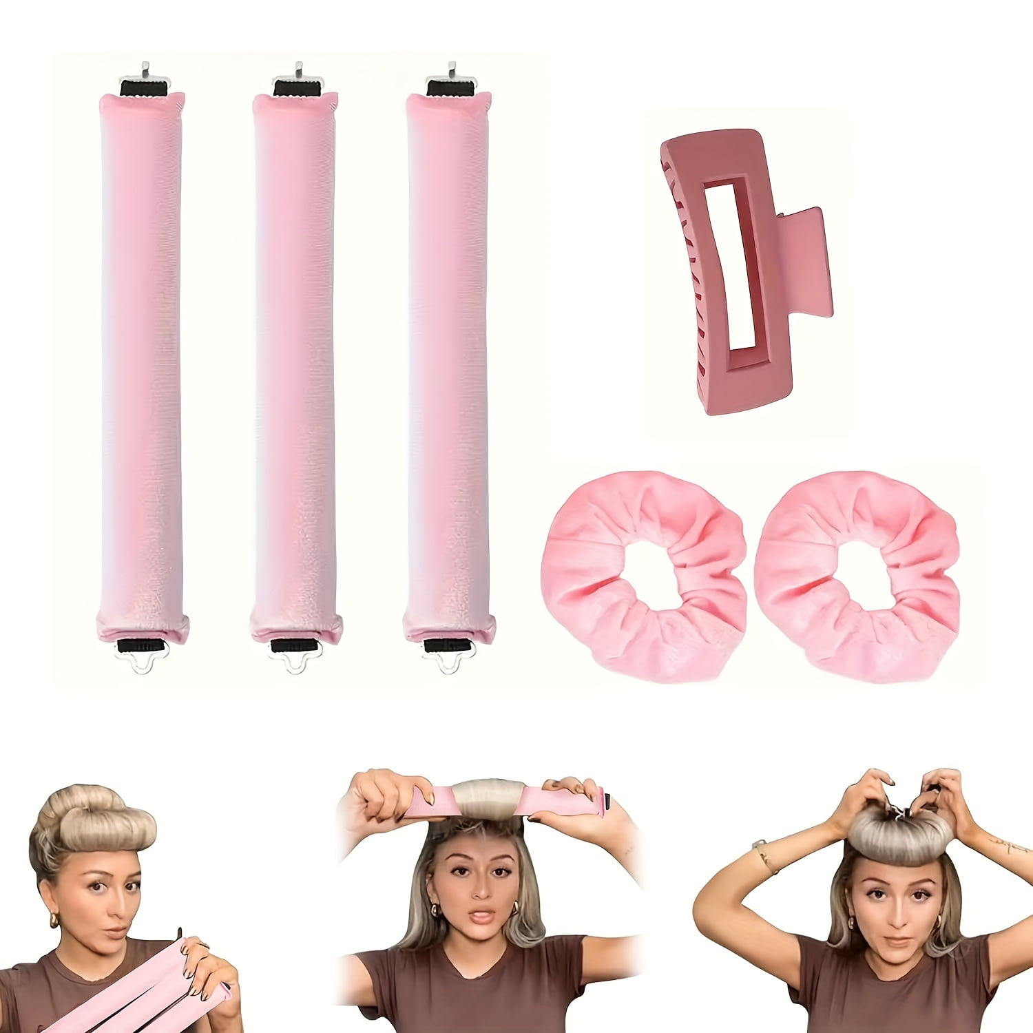 MTHTE 6PCS Heatless Hair Curlers Set for Long Medium Hair Flexible Foam ...