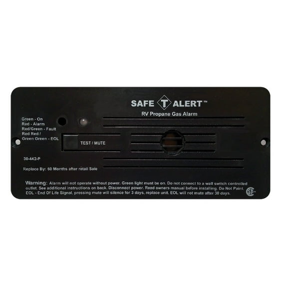 MTI Industries 12V 30 Series Safe-T-Alert Flush Mount RV Propane/LP Gas ...
