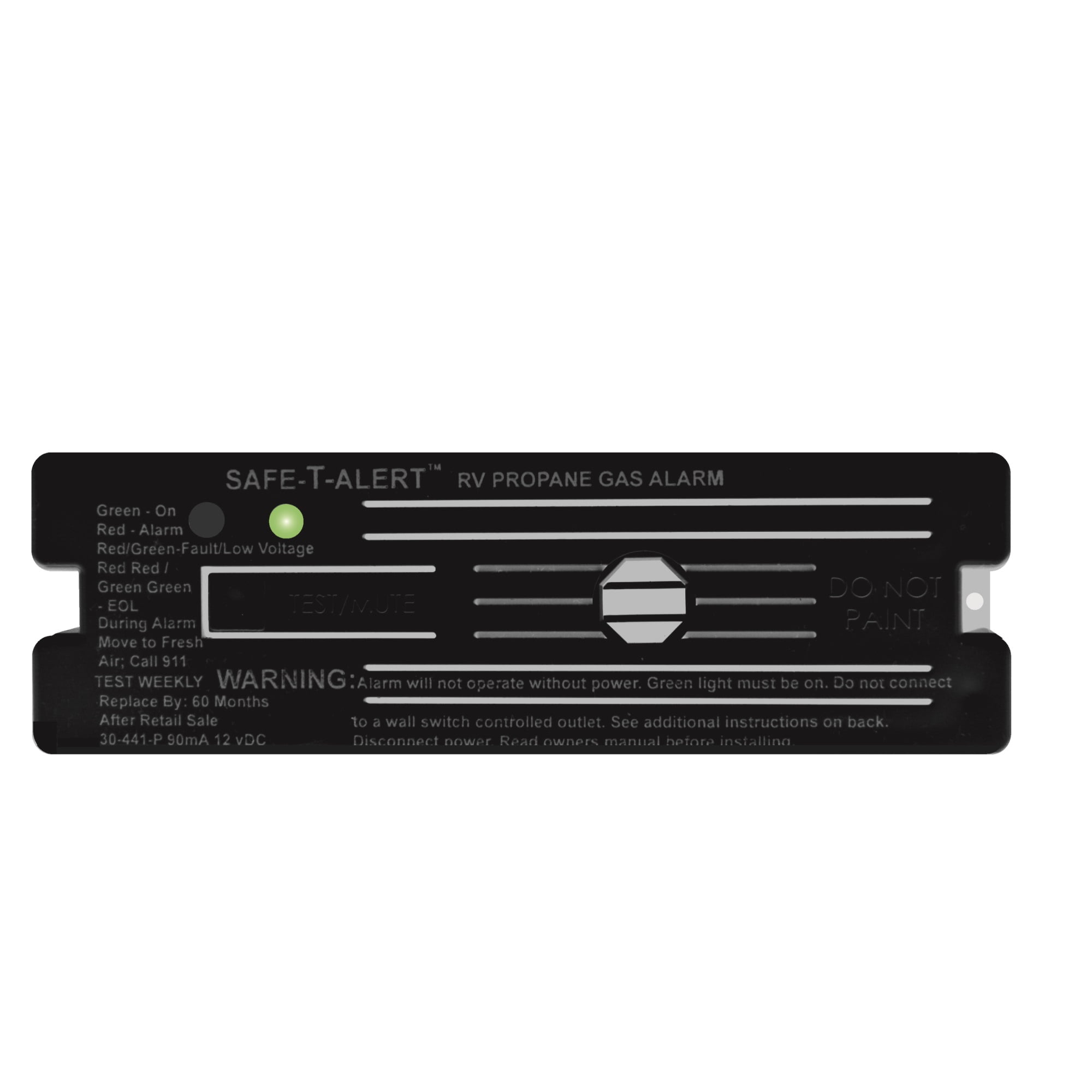 MTI Industries 12V 30 Series Safe-T-Alert Flush Mount RV Propane/LP Gas ...