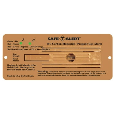 MTI Industries Safe-T-Alert 45 Series Flush Mount Dual RV Carbon ...