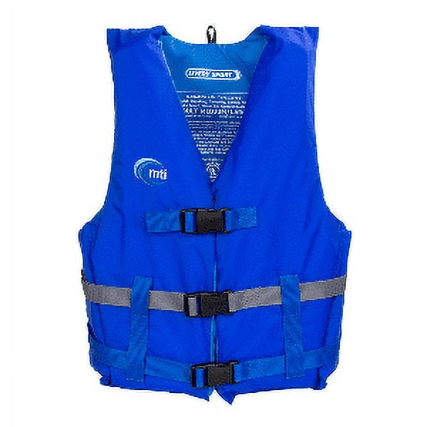 MTI Livery Sport Life Jacket - Blue - Medium/Large - Walmart.com