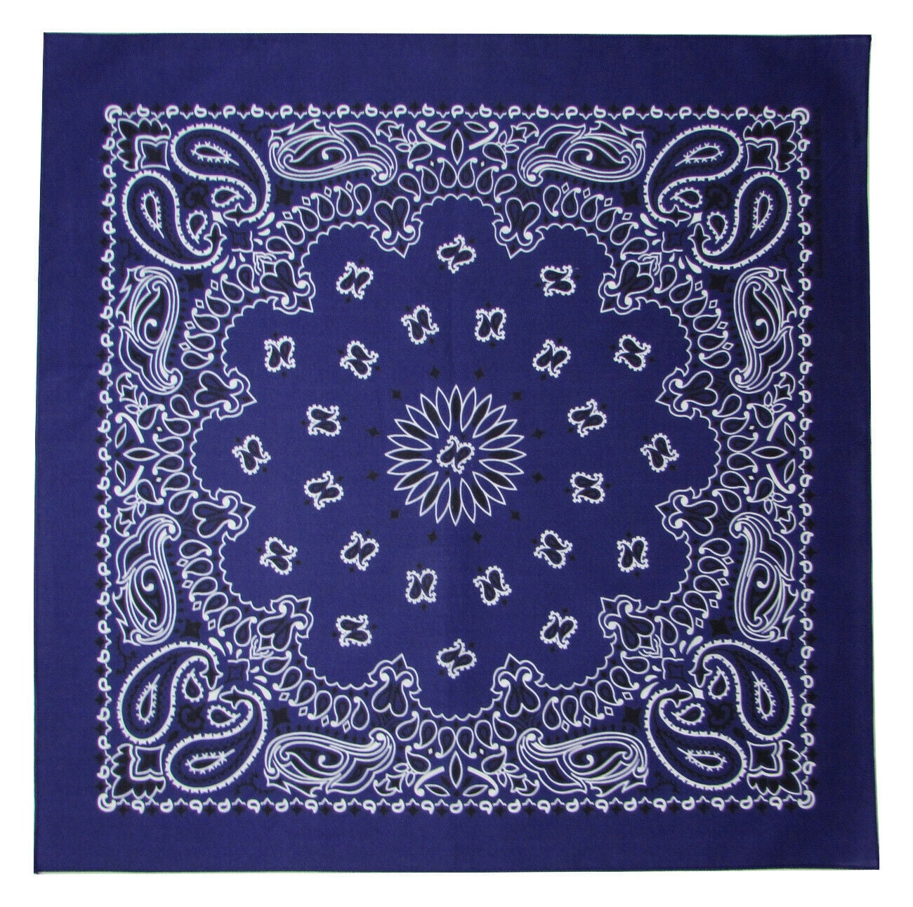 MTL Traditional Paisley Double Sided Imprint Bandana Purple USA Made ...