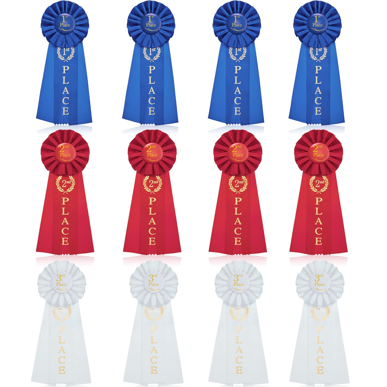 MTLEE Award Ribbons Set 1st Place Rosette Ribbon Prize Ribbon Winner ...