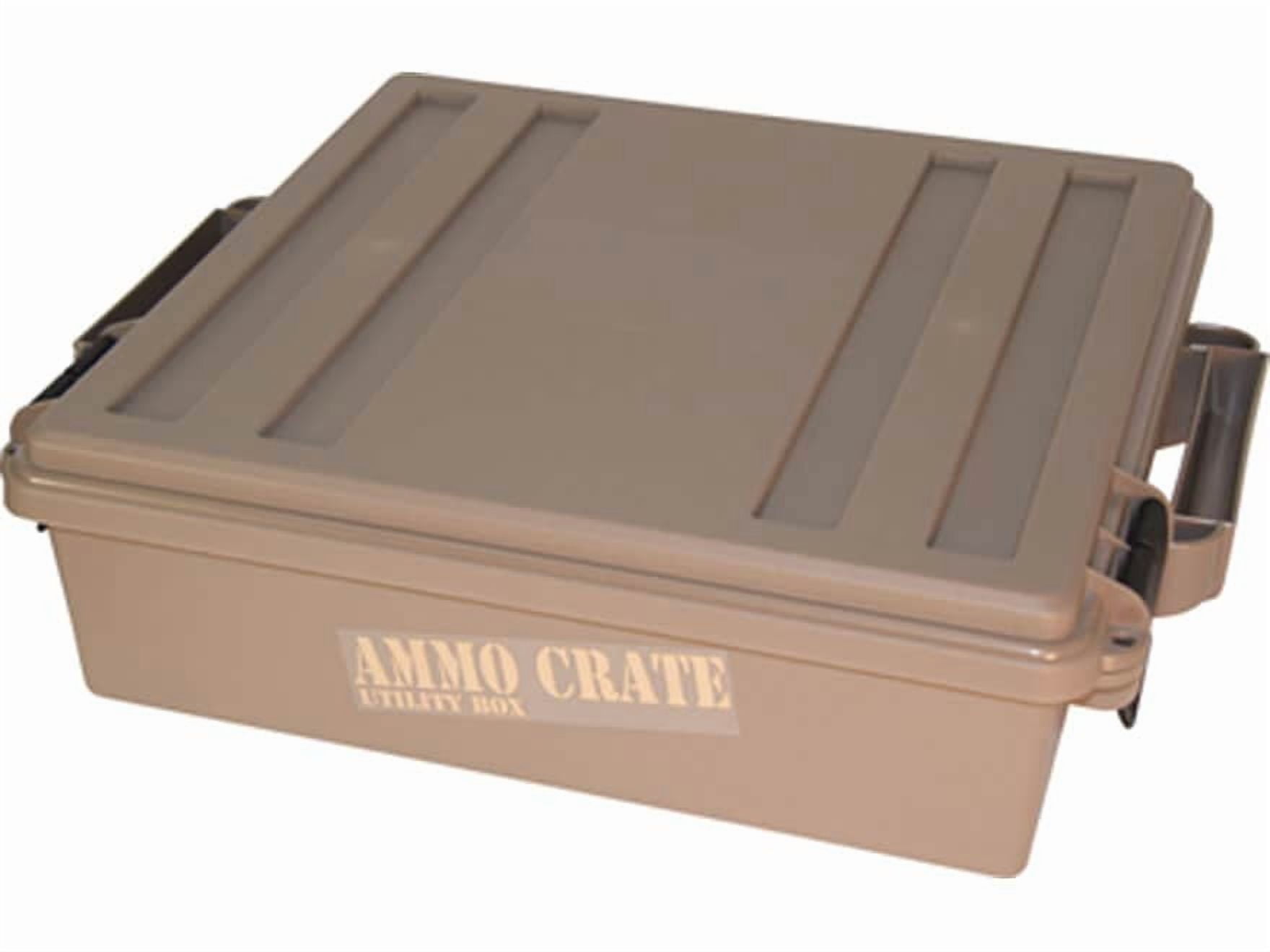 MTM Ammo Crate 4.5 in. Deep in Tan with Stackable Design - Walmart.com