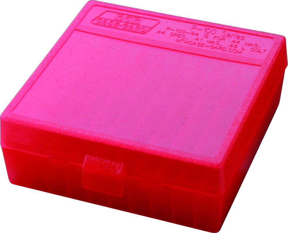 MTM P-100 FLIP-TOP PISTOL AMMO BOX 1.85" OAL RED POLY - Walmart.com