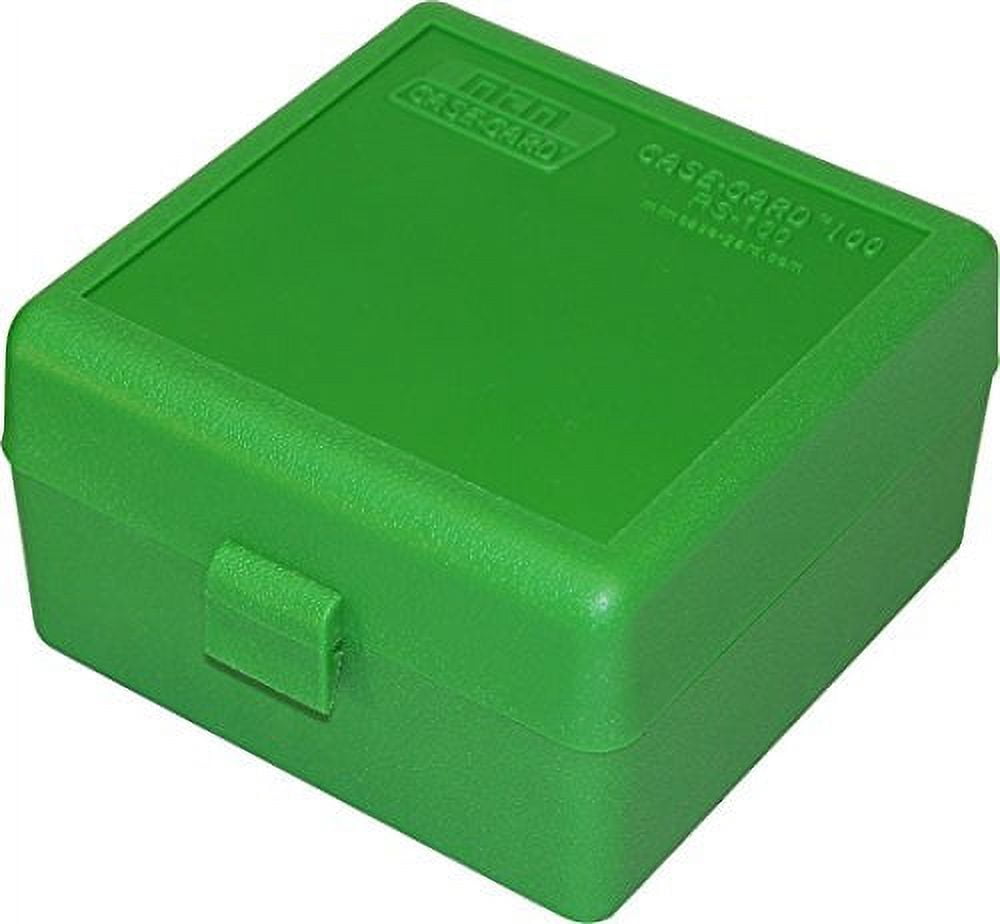 MTM RS-100-10 Case Guard 100 Rifle Ammo Box Series Green 17 Fireball ...