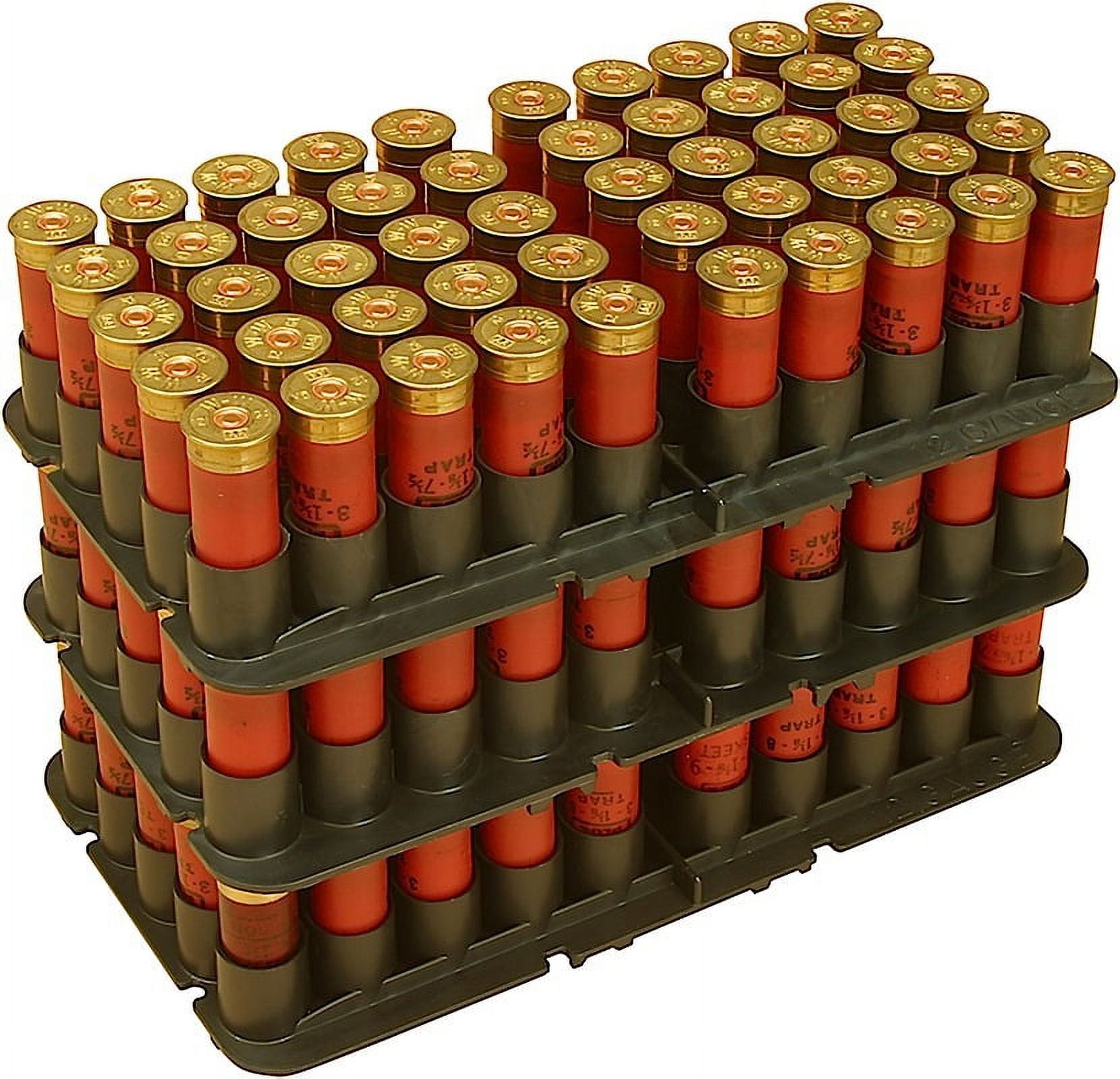 MTM Shotshell Tray, 12 Gauge, Black, Holds 50 Rounds, Durable and ...