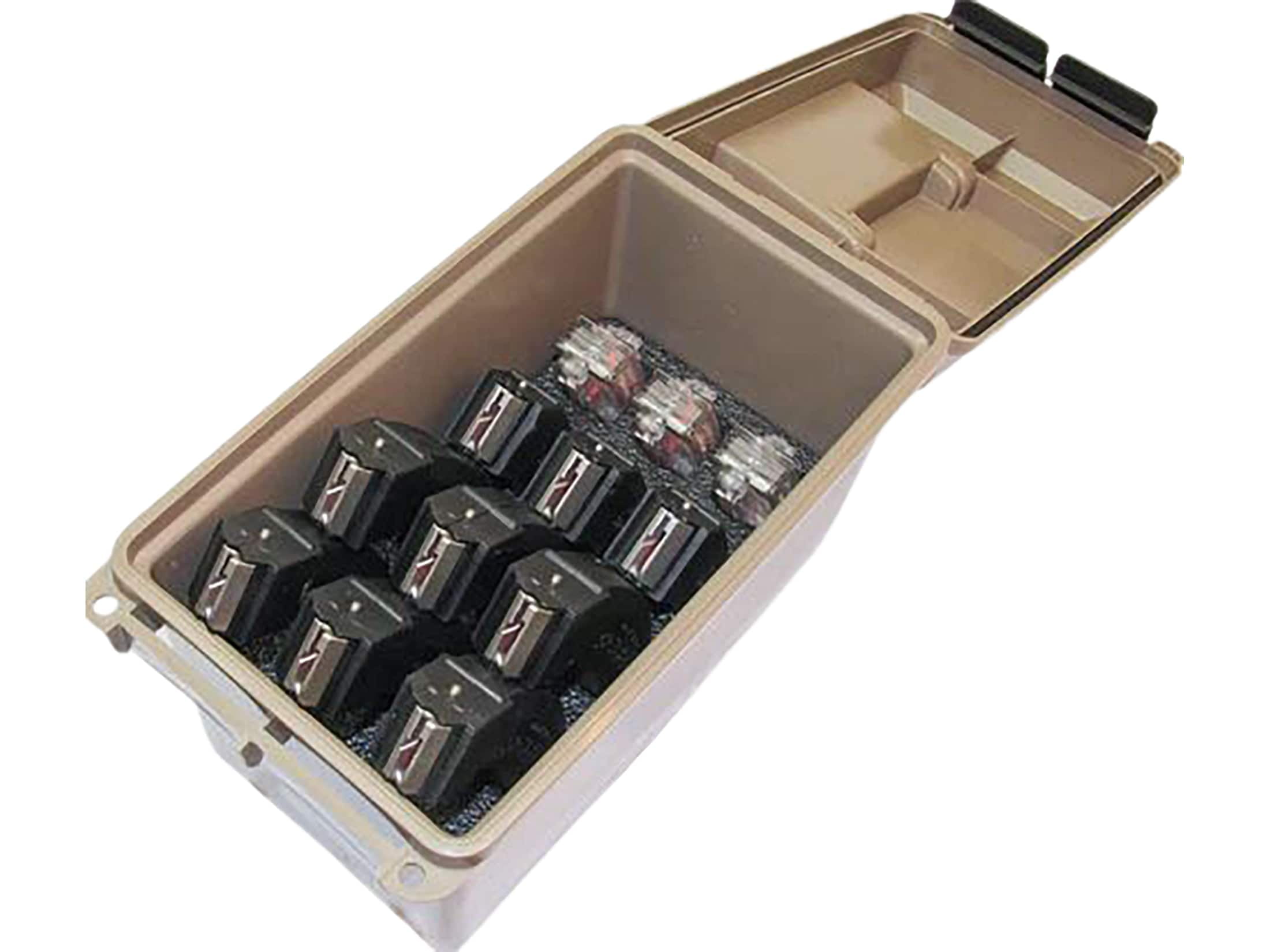 MTM Ammo Storage Can, Stackable, Military-Grade Foam, Durable Plastic ...