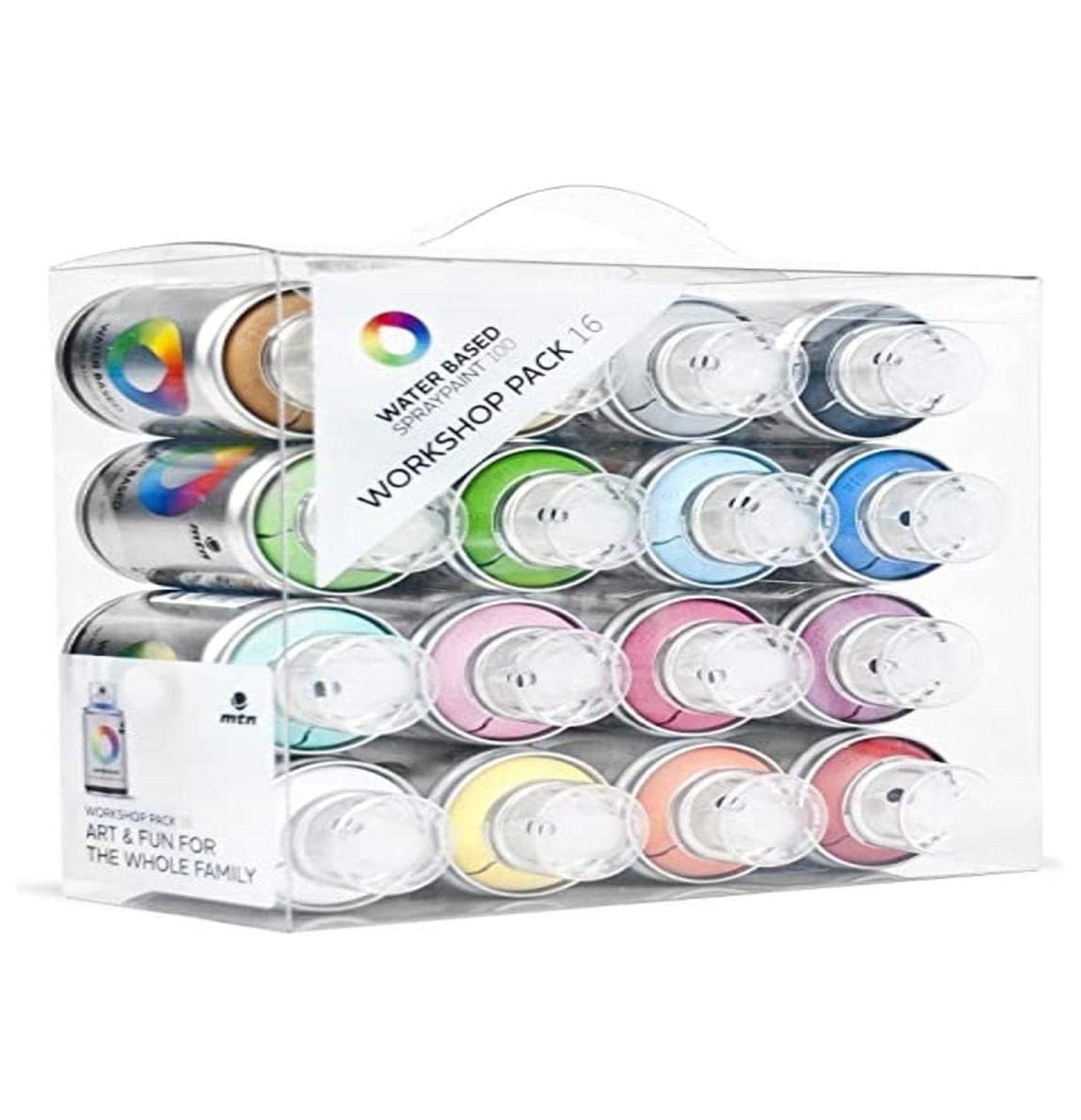MTN Spray Paint Packs - Water Based 100 Workshop 16 Pack - Walmart.com