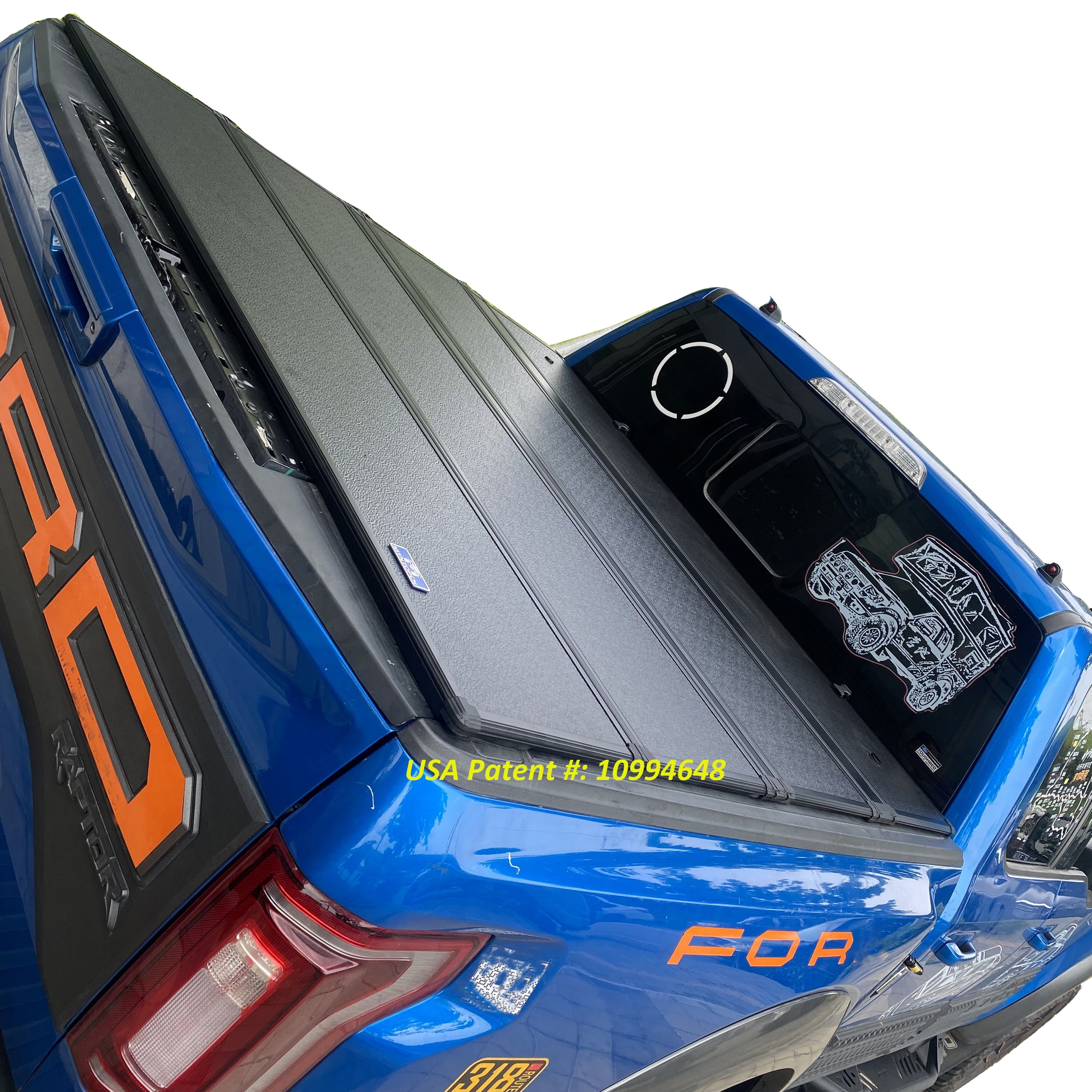 MTNTOPCN Quad Fold Tonneau Cover Compatible for 2015-2024 Ford F150 ...