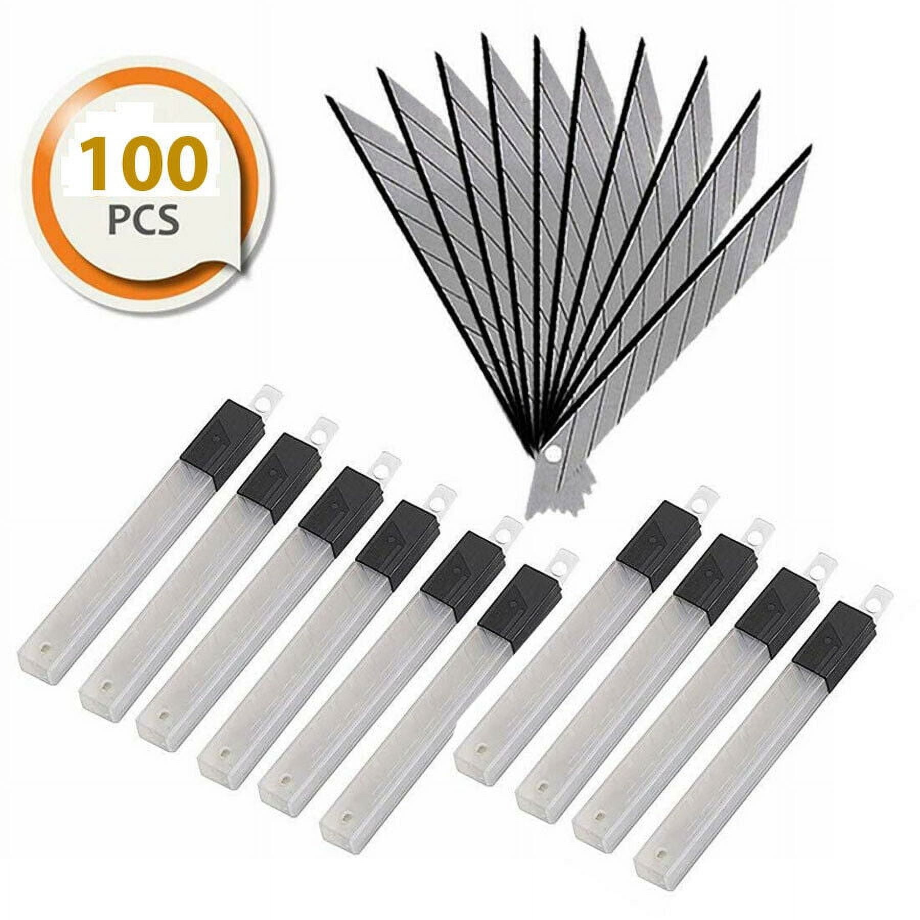 MTP 100 Pcs Snap Off 9mm Utility Knife Blades 30 Degree for OLFA Cutter ...