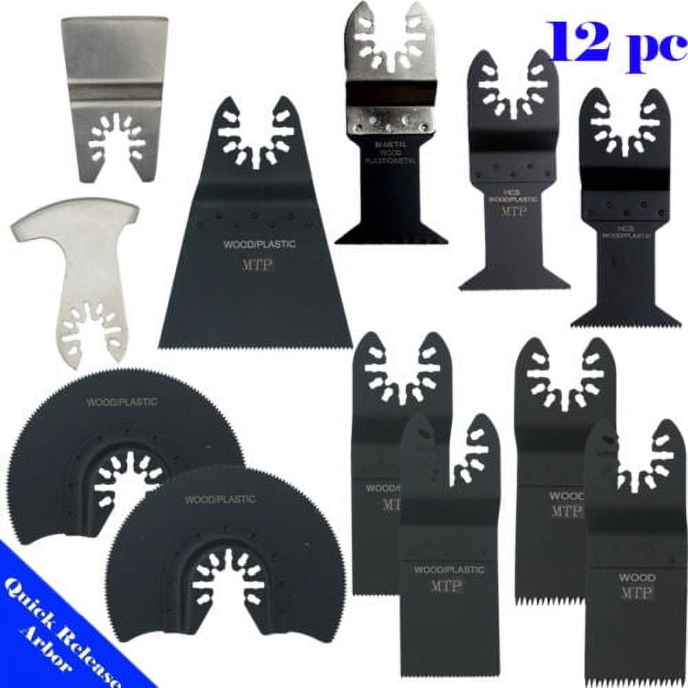 MTP ® 12 Assorted Metal / Wood Quick Release Arbor Universal Fit Multi ...