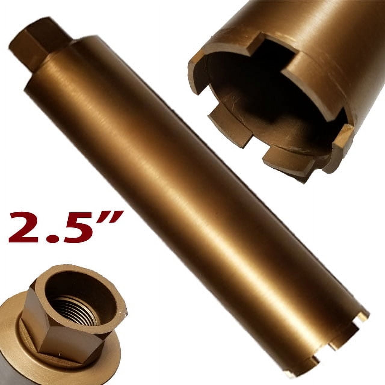 MTP 2.5" 63mm Wet Diamond Core Drill Bit for Concrete 1-1/4" -7 Thread ...