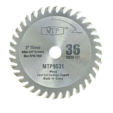 "MTP 3"" Carbide Circular Saw for Wood, Plastic - Compatible with ...