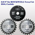 MTP 3x 3-3/8-inch Wood/ Metal Circular Saw Blade for Rockwell Versacut ...