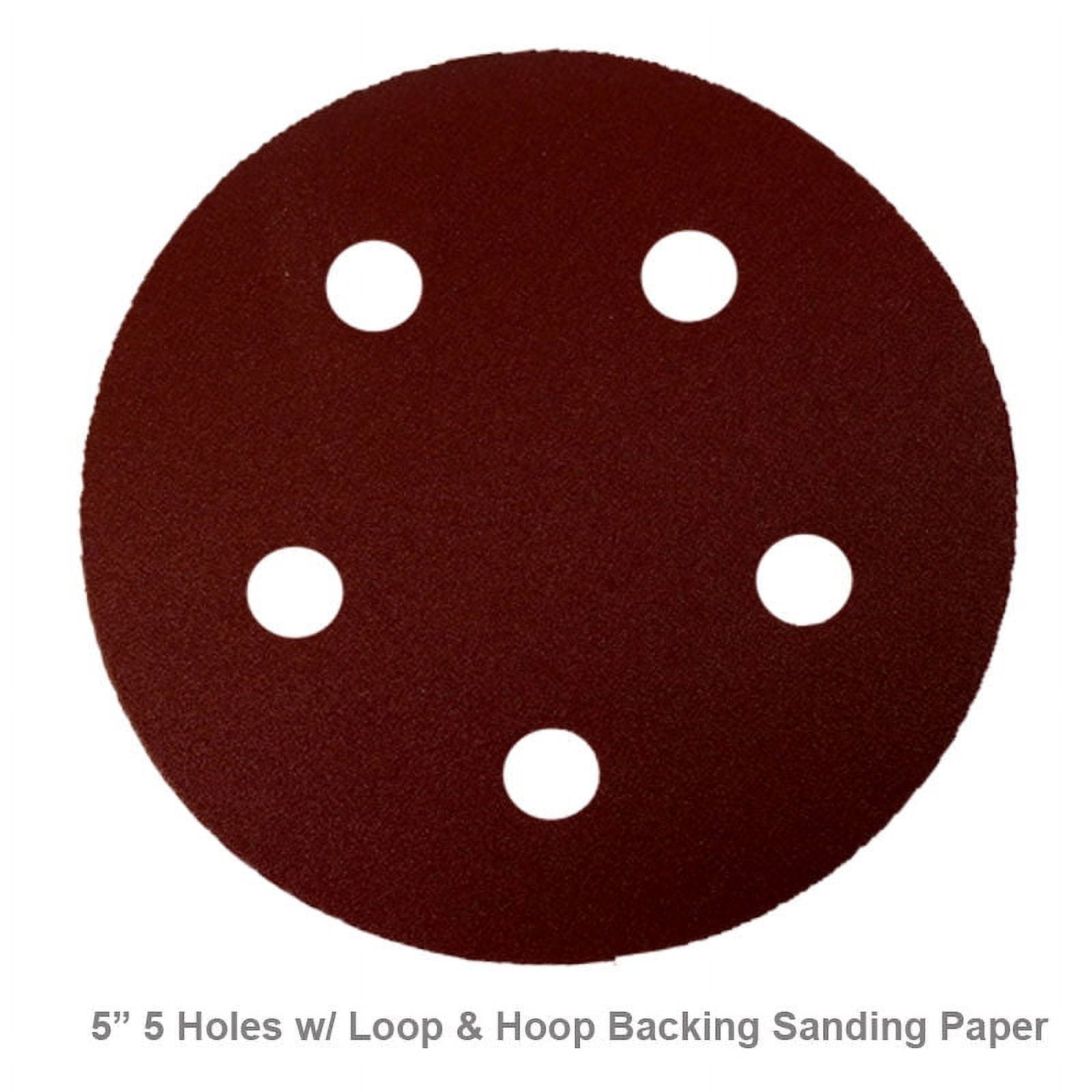 MTP ® 5" 5 Hole (pack of 30) Grit Sandpaper Sand Disc Paper Random ...