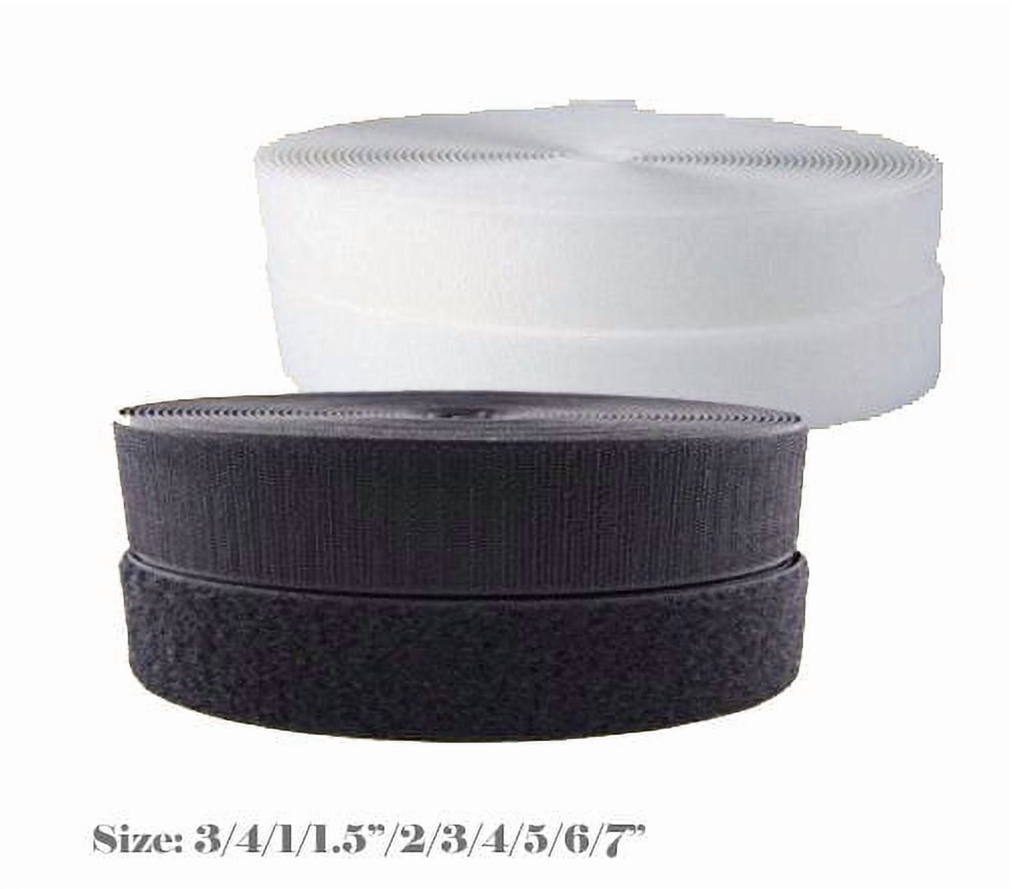 MTP Black / White Sew On Style Hook and Loop Fastener Interlock Strap 3 ...