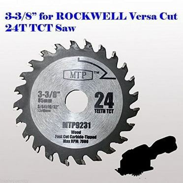 Rockwell Versacut 3 3/8" 24T Carbide-tipped Blade - Walmart.com