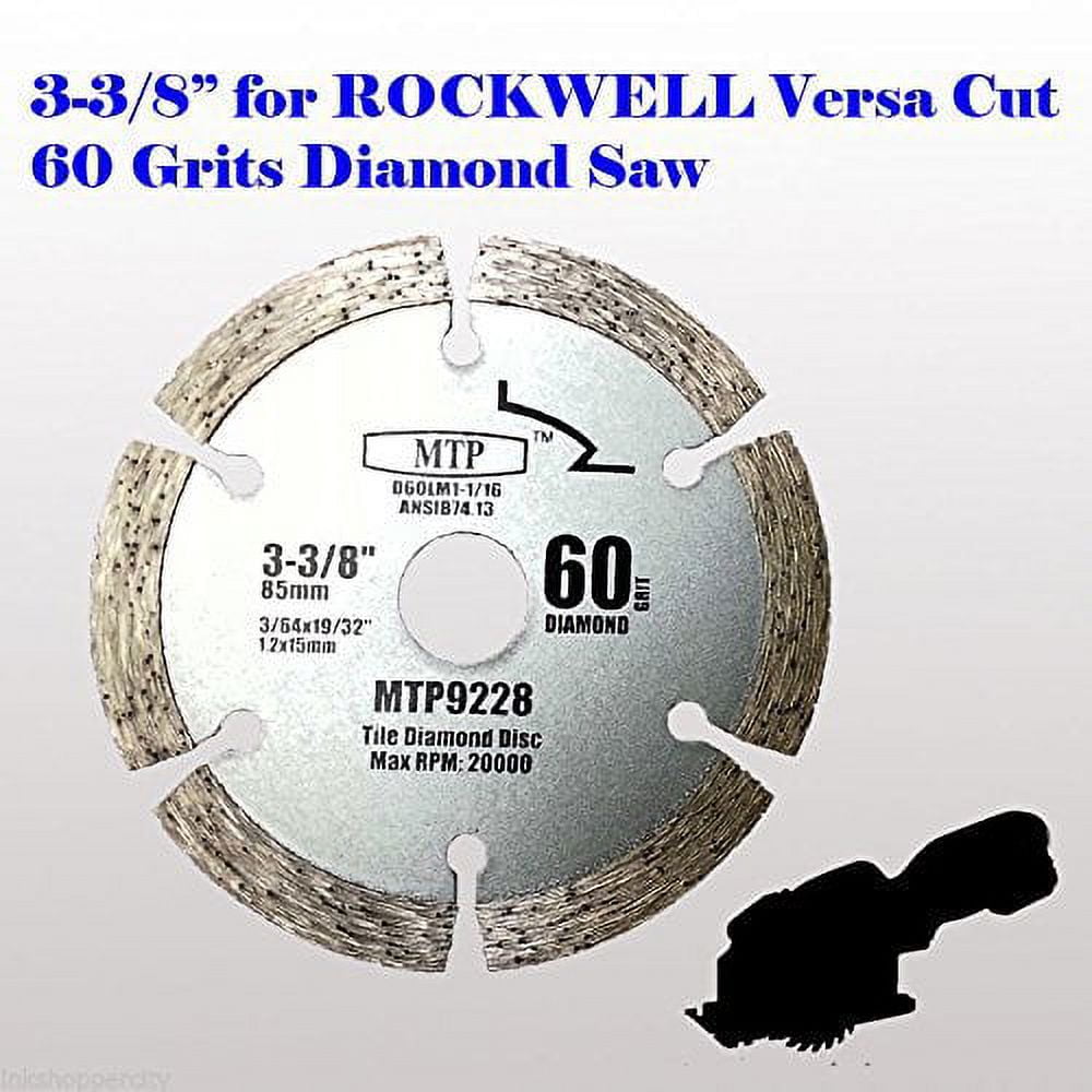 MTP ® Pack of 7 , 60 Grits 3-3/8-inch Diamond Circular Saw Blade for ...