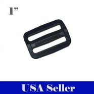 1 Inch Tri-Glide Slide Buckles Webbing Strap Fastener, Rose Red, 50 ...