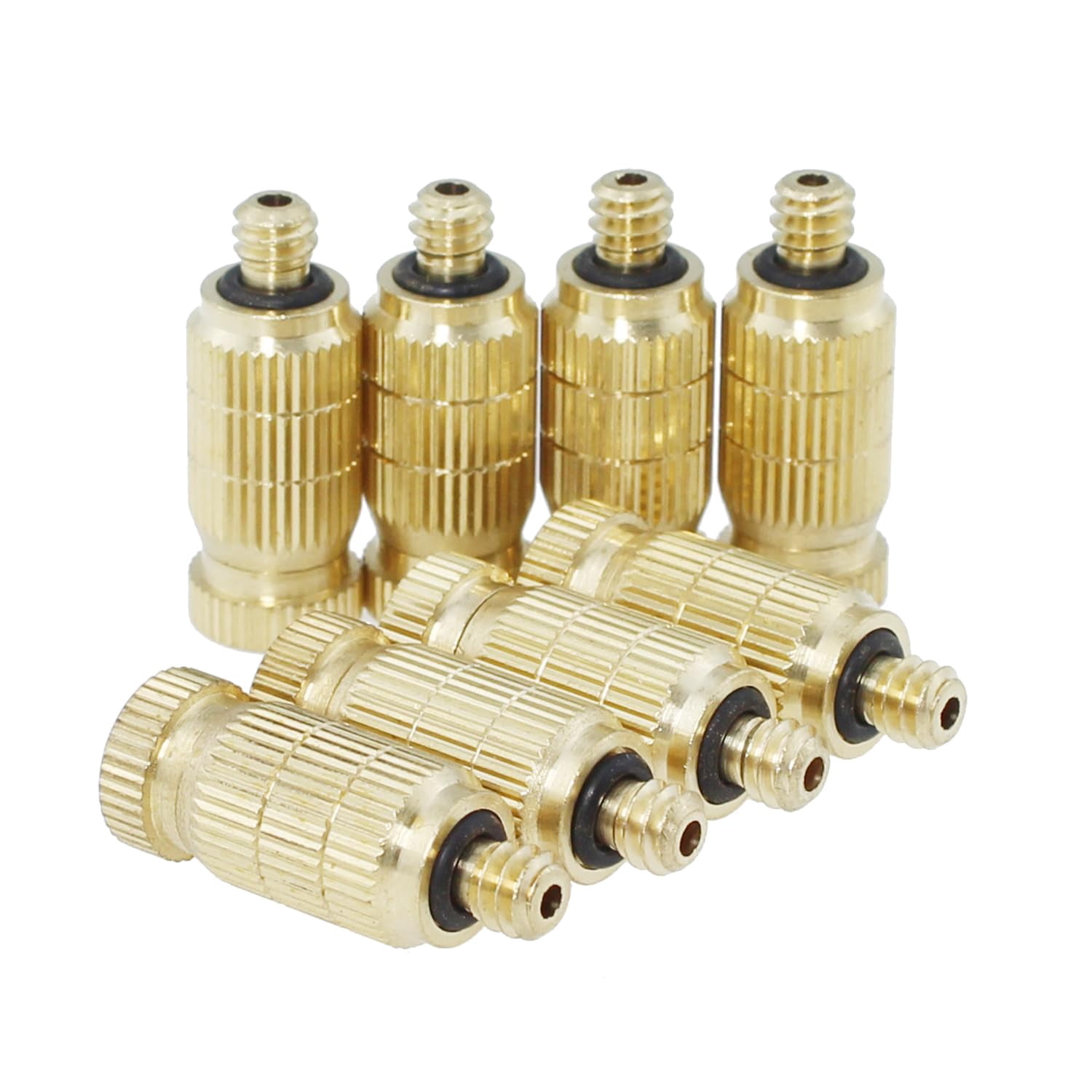 MTQY 8PCS 0.4mm Mist System Filter Brass Misting Nozzle Outdoor Anti ...