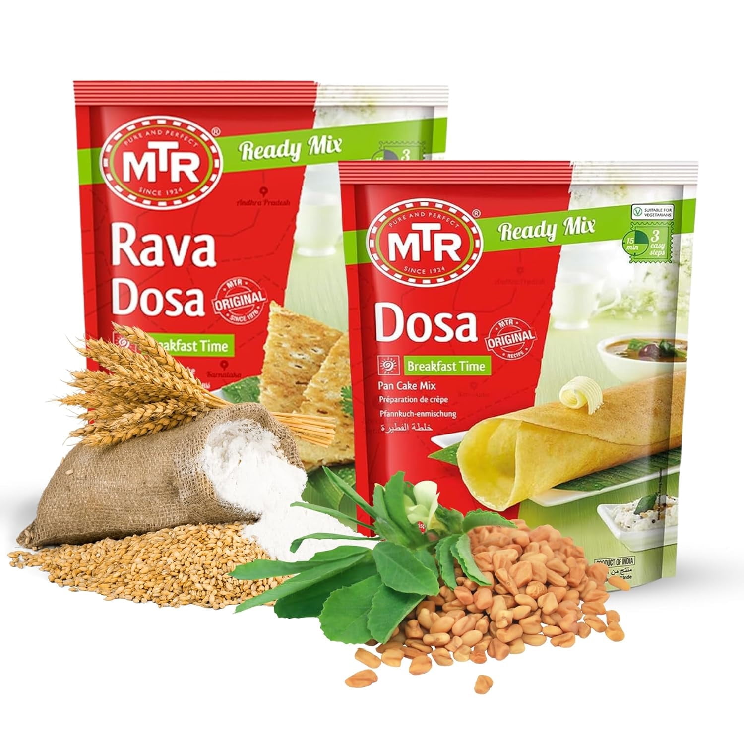 MTR Instant Assorted Mix - Ready to Cook Authentic Indian Breakfast ...