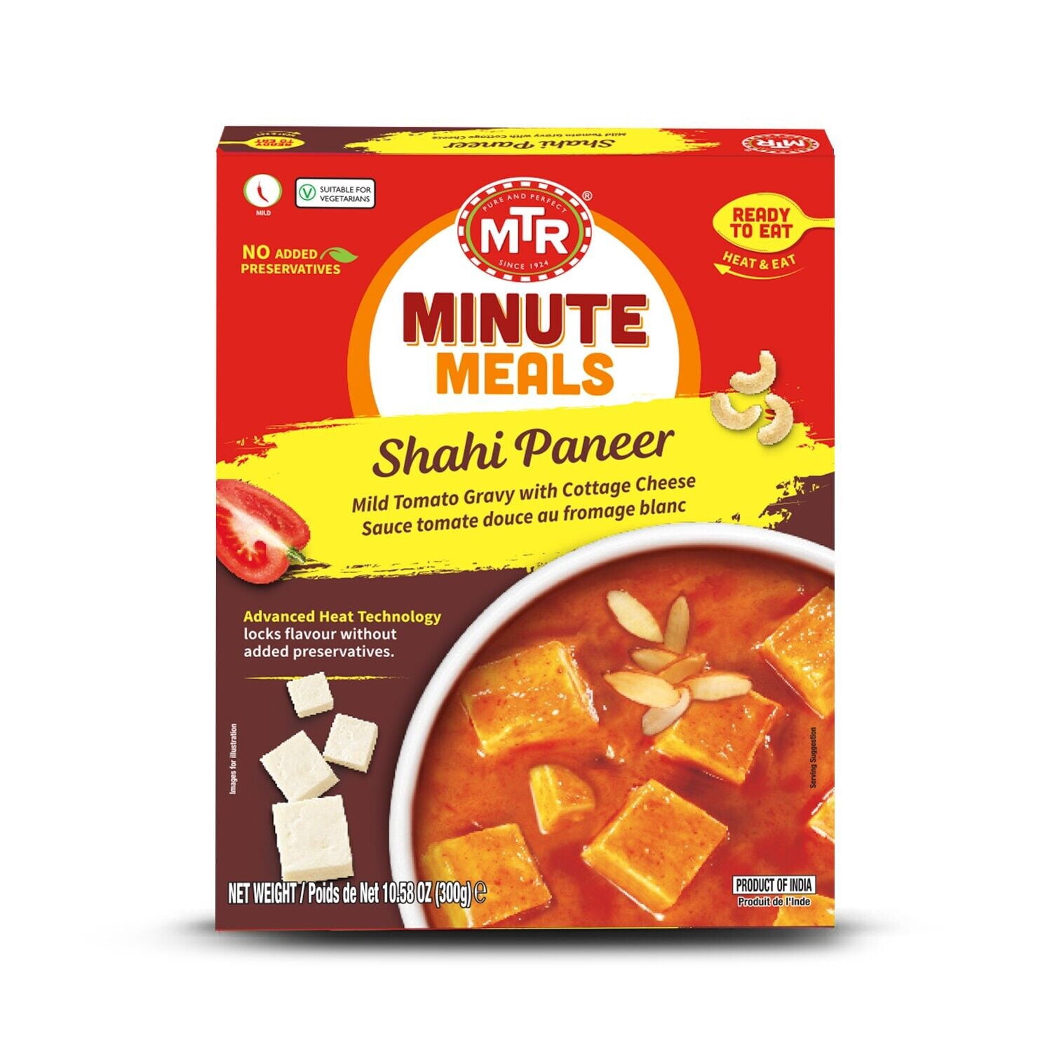 MTR Minute Meals Ready To Eat - Shahi Paneer 300g (Pack of 6 ...