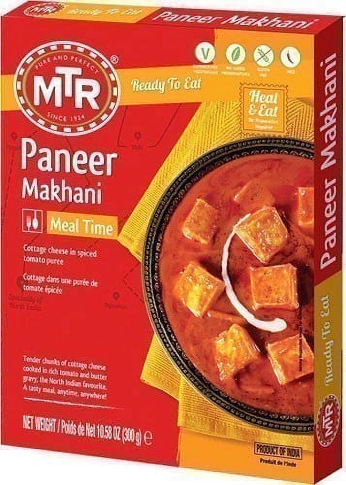 MTR Paneer Makhani (Ready-To-Eat) 10.5 oz box Pack of 2 - Walmart.com
