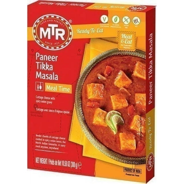 MTR Paneer Tikka Masala (Ready-to-Eat) 10.5 oz box - Walmart.com