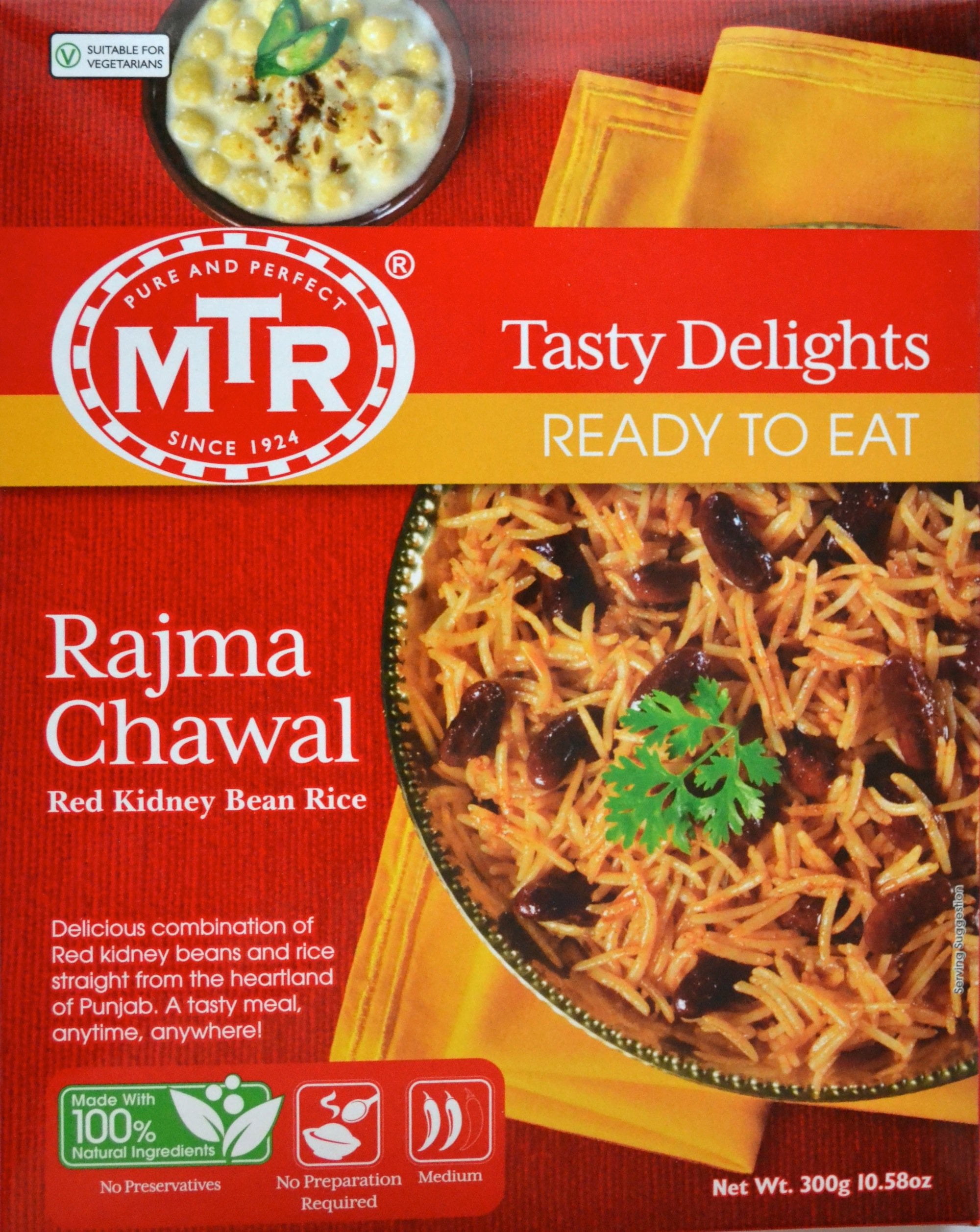 MTR Rajma Chawal Rice, 10-Count, 10.58 NSD3 Ounce Box (Pack of 2 ...