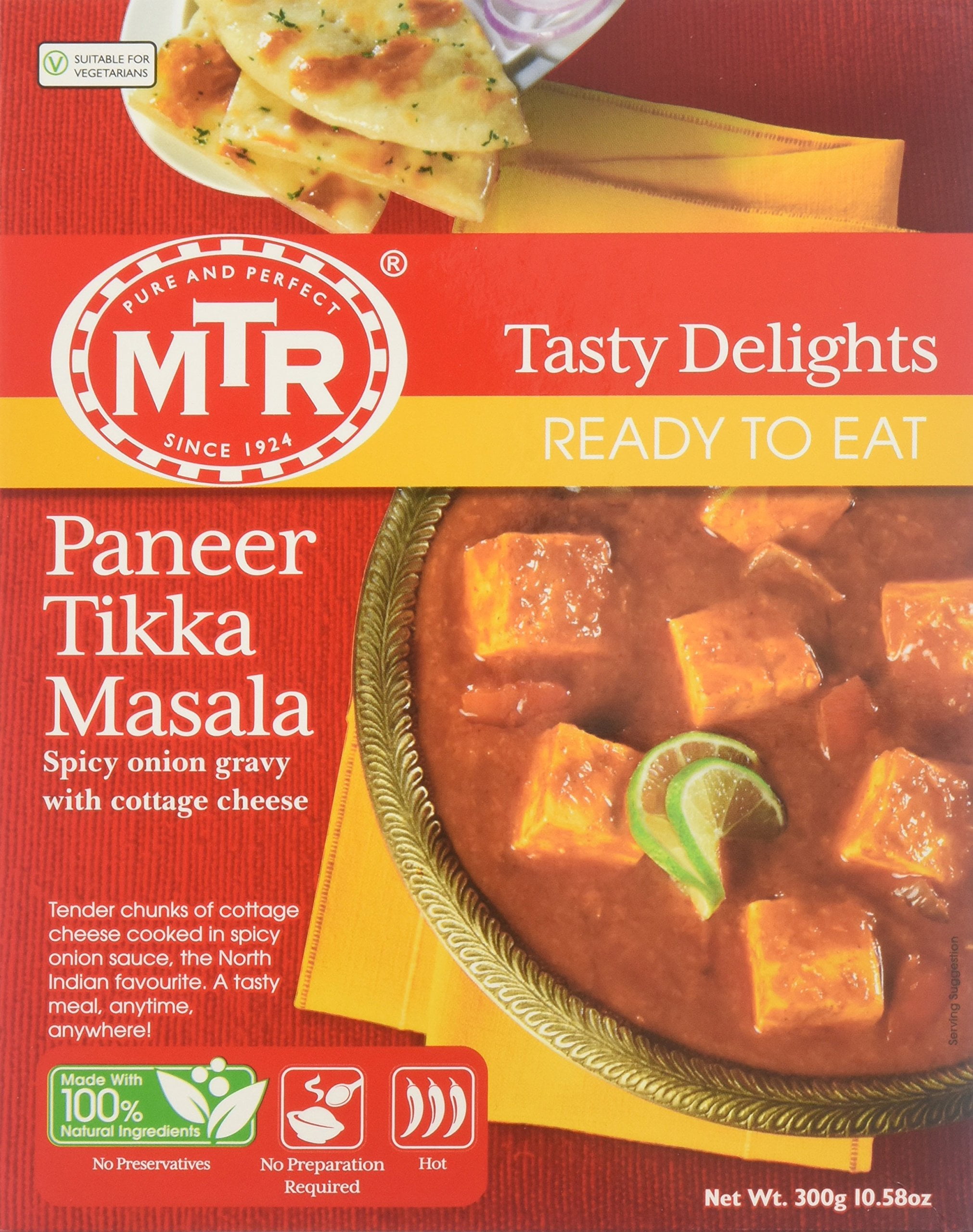 MTR Indian Food: Ready To Eat Paneer Tikka Masala Curry Meal, Prepared ...