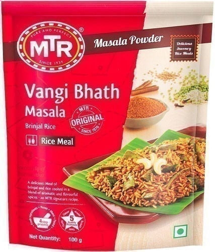 MTR Vangibhath Powder / Brinjal Rice 3.5 oz pouch - Walmart.com