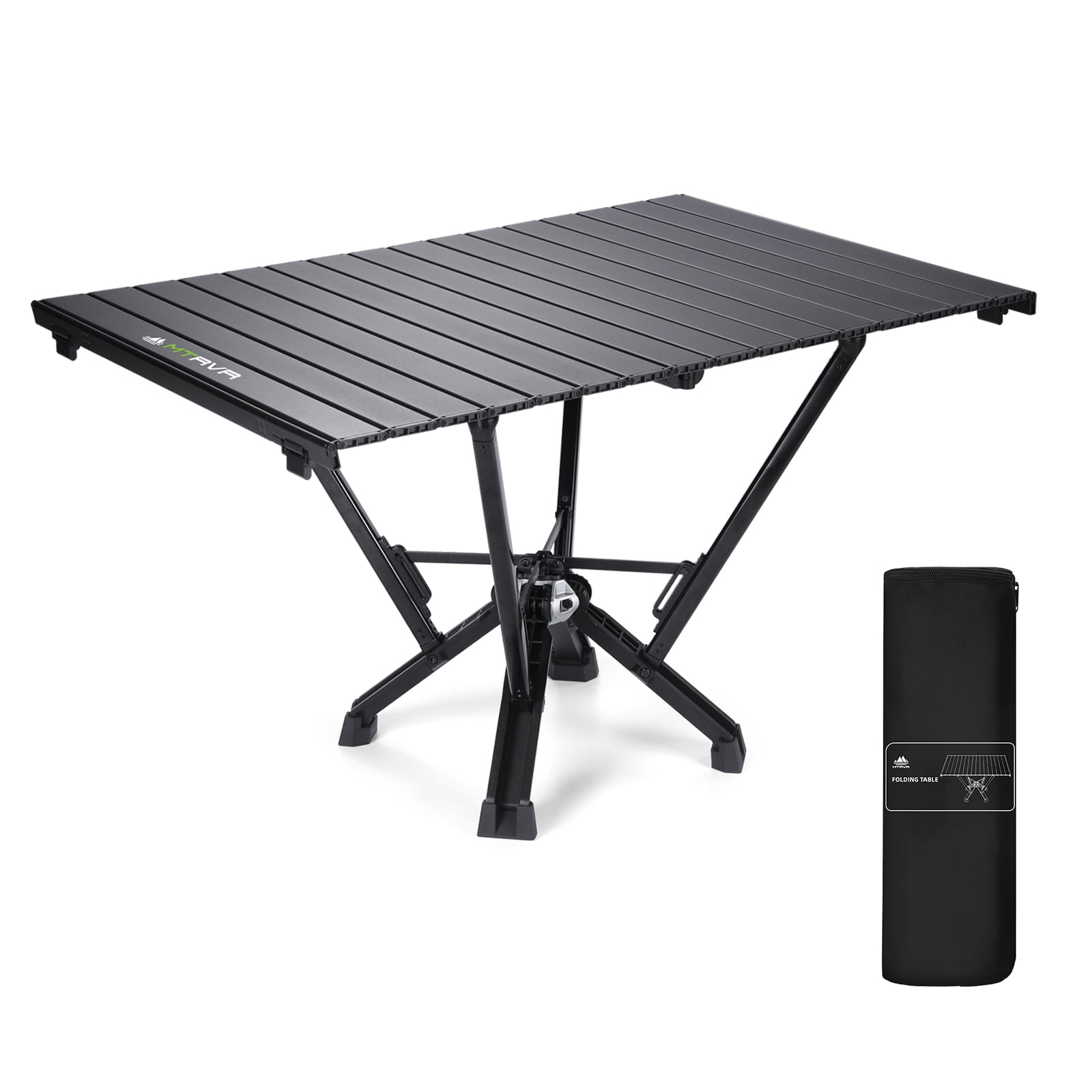 MTRVR Folding Camping Table, Sturdy Aluminum Foldable Camping Table ...