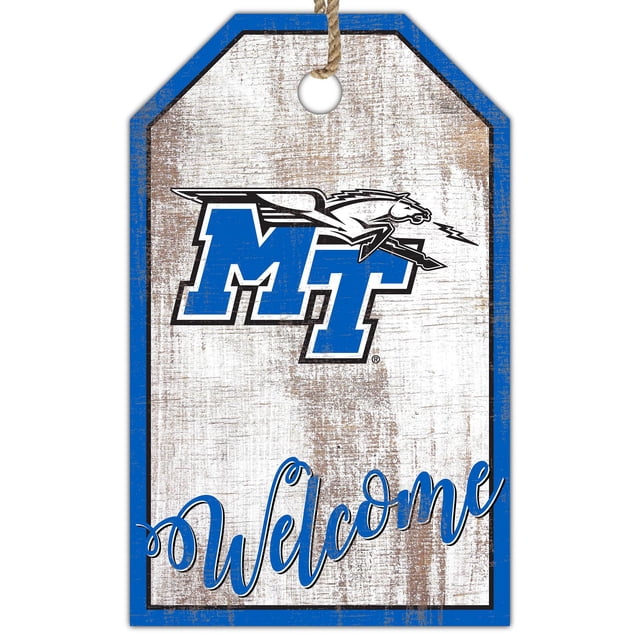 MTSU Blue Raiders 11'' x 19'' Welcome Team Tag Sign - Walmart.com
