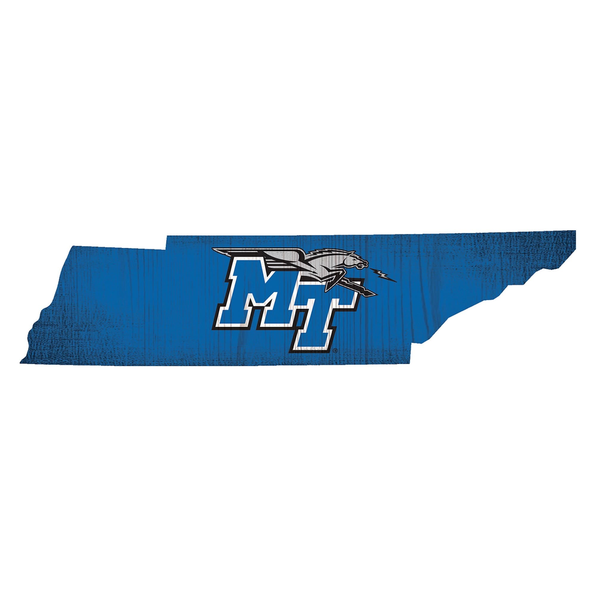 MTSU Blue Raiders 12" Logo State Sign - Walmart.com