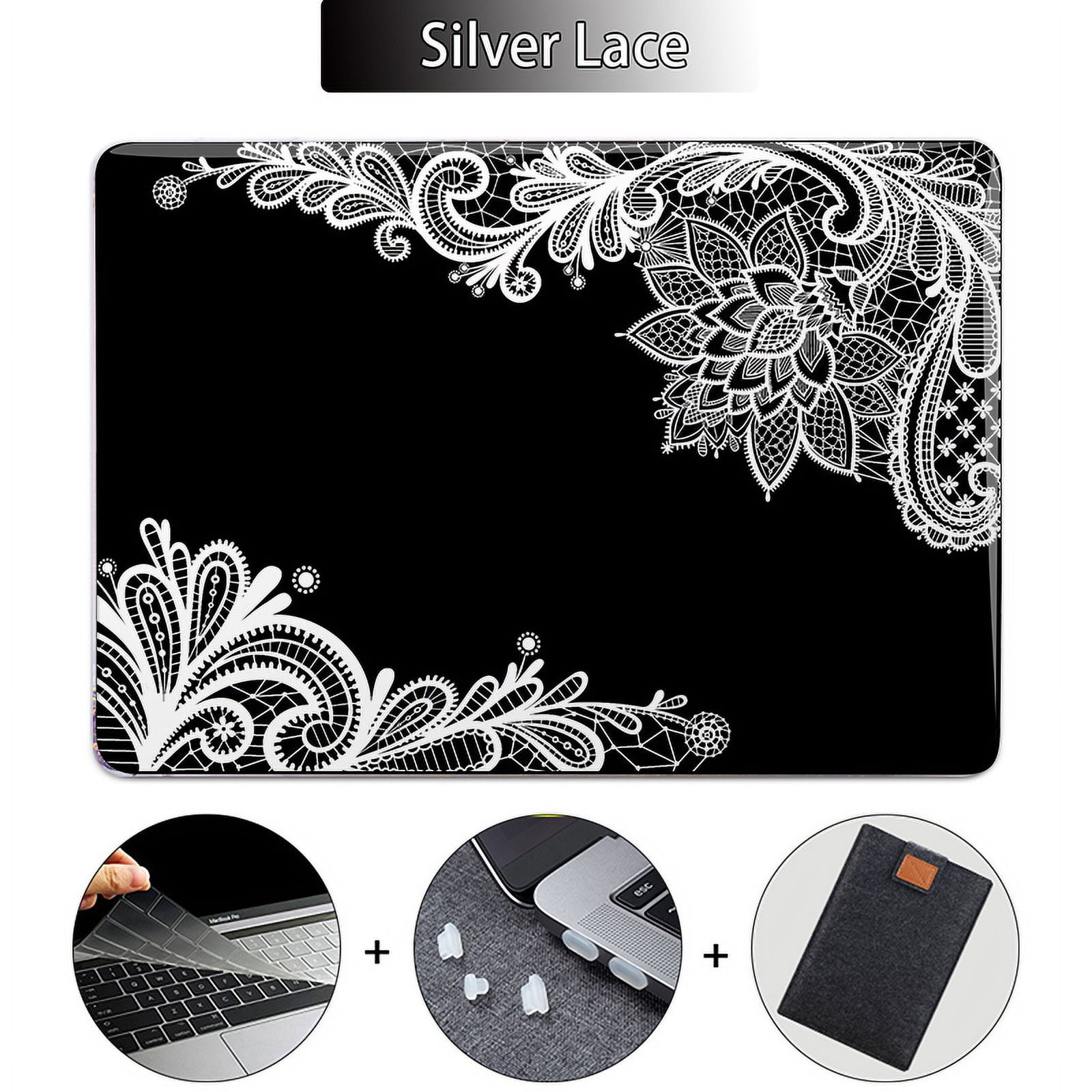 MTT 2023 Case for Macbook Pro 13 14 16 Colorful Laser Print Hard Cover ...