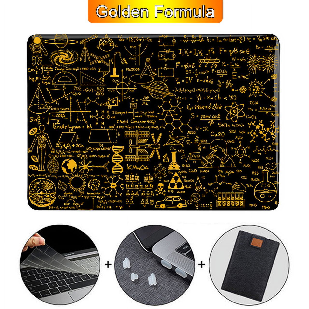 MTT 2023 Case for Macbook Pro 13 14 16 Colorful Laser Print Hard Cover ...