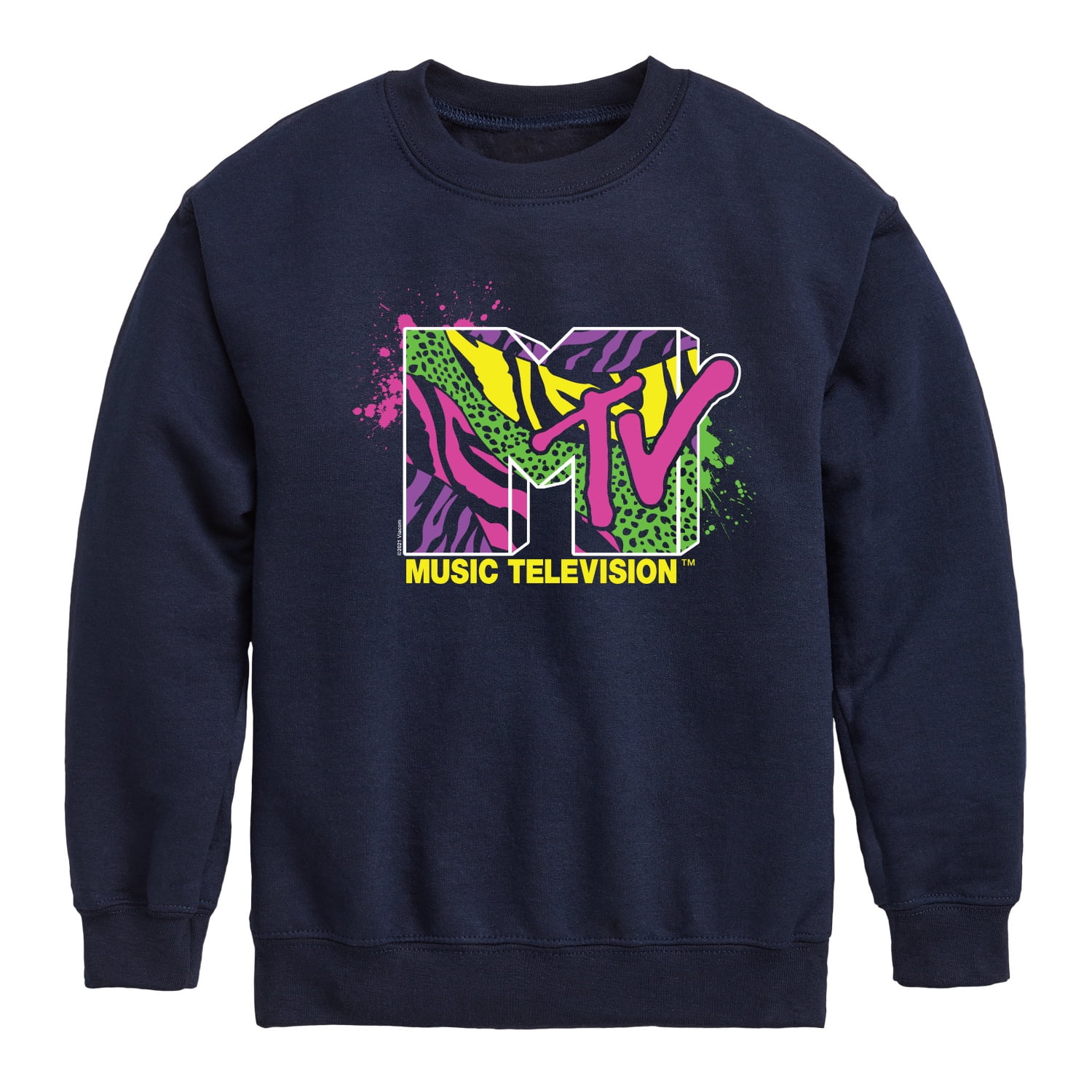 MTV - Animal Print Splatter - Toddler & Youth Crewneck Fleece ...