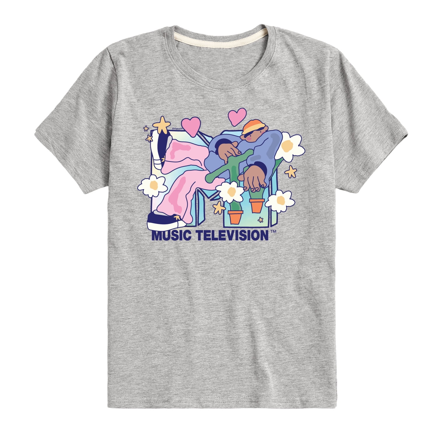 MTV - Funky Flower Dude - Toddler & Youth Short Sleeve Graphic T-Shirt - Walmart.com