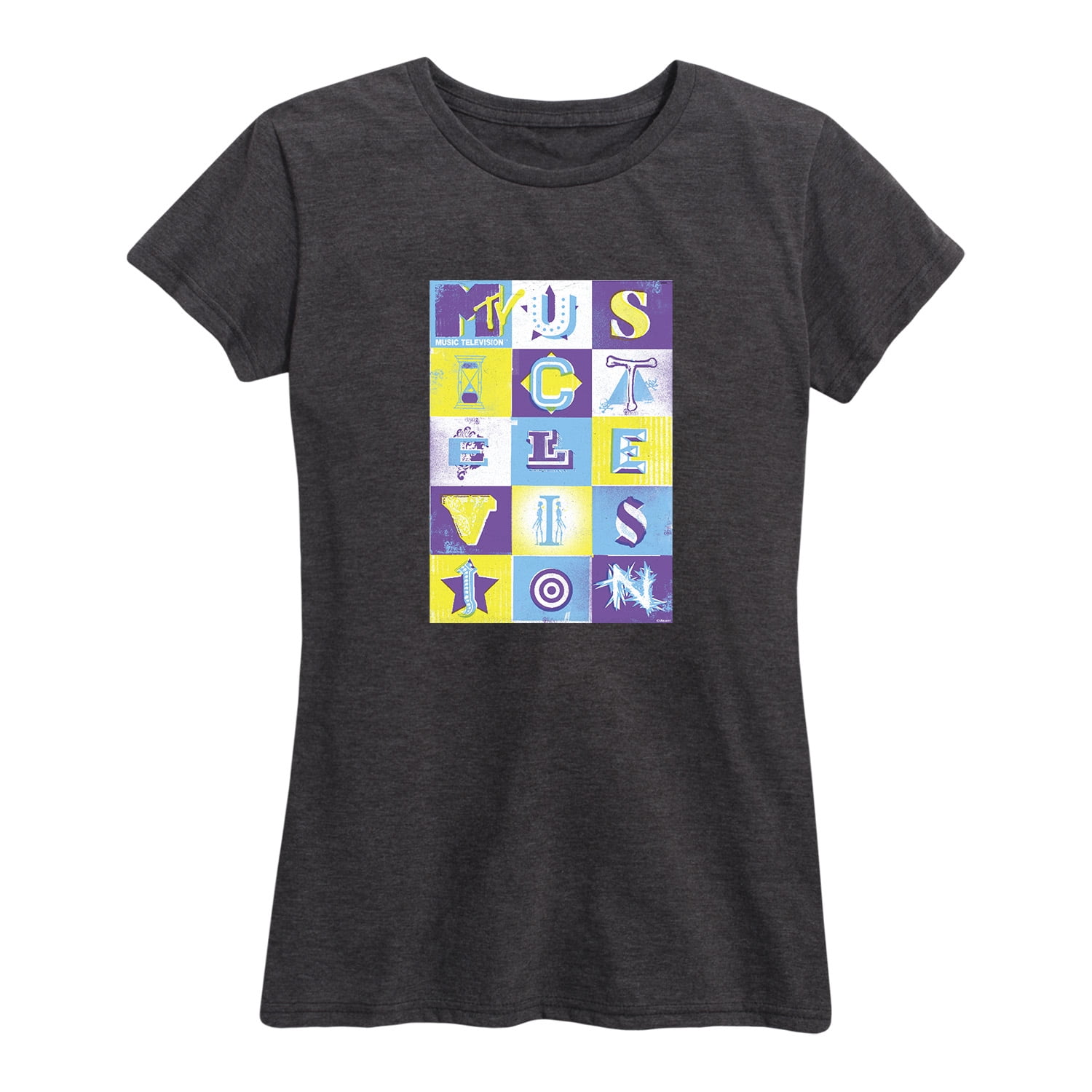 MTV - Gig Poster - Women's Short Sleeve Graphic T-Shirt - Walmart.com