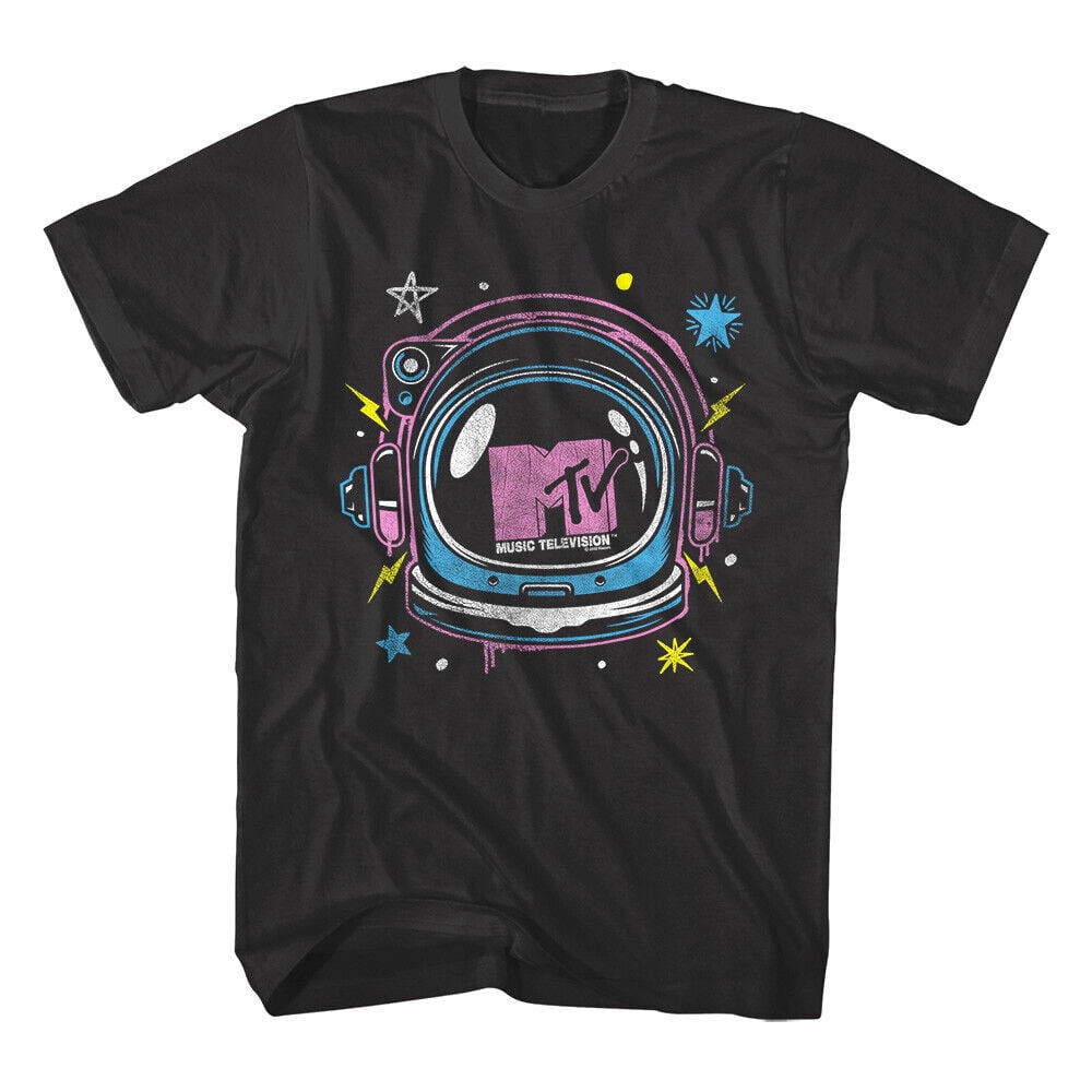 MTV Goes to Space T-Shirt Iconic MTV Logo With Astronaut Helmet ...
