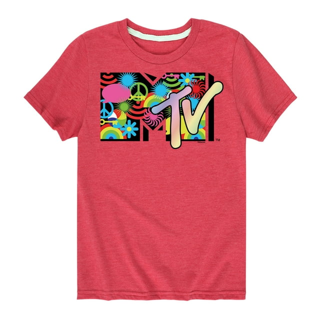 MTV - Icon Collage Logo - Toddler & Youth Short Sleeve Graphic T-Shirt ...
