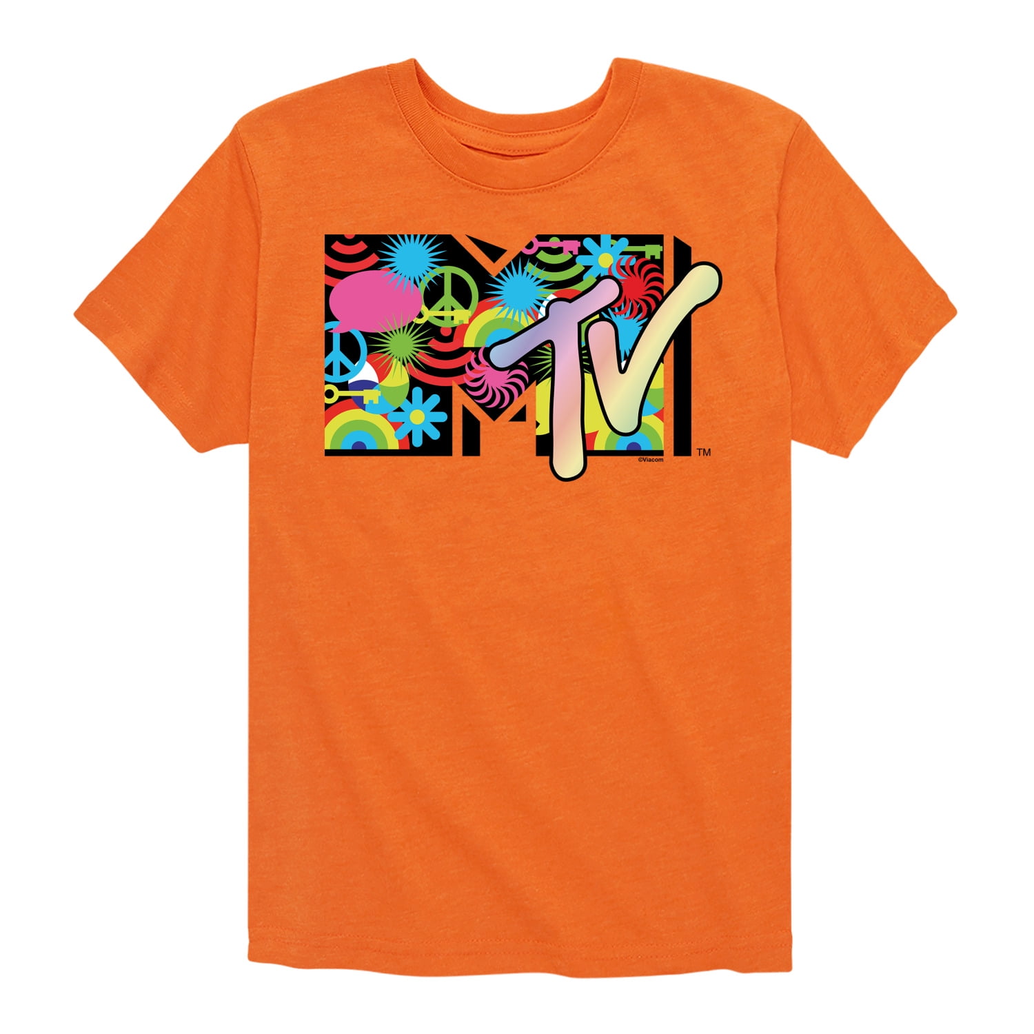 MTV - Icon Collage Logo - Toddler & Youth Short Sleeve Graphic T-Shirt ...