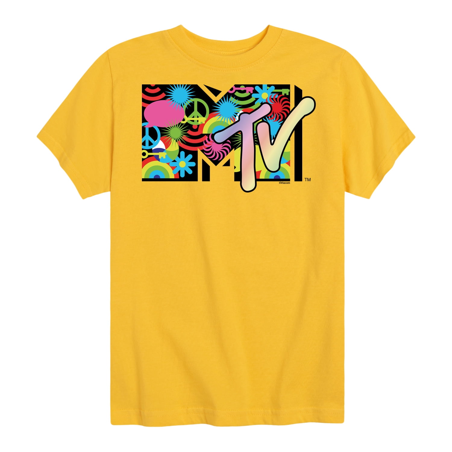 MTV - Icon Collage Logo - Toddler & Youth Short Sleeve Graphic T-Shirt ...