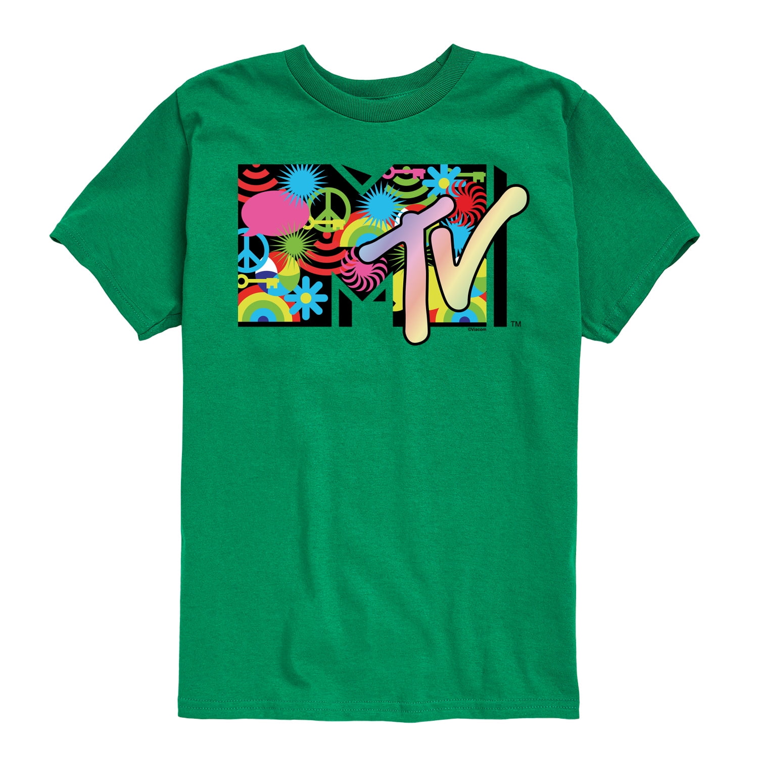 MTV - Icon Collage Logo - Toddler & Youth Short Sleeve Graphic T-Shirt ...
